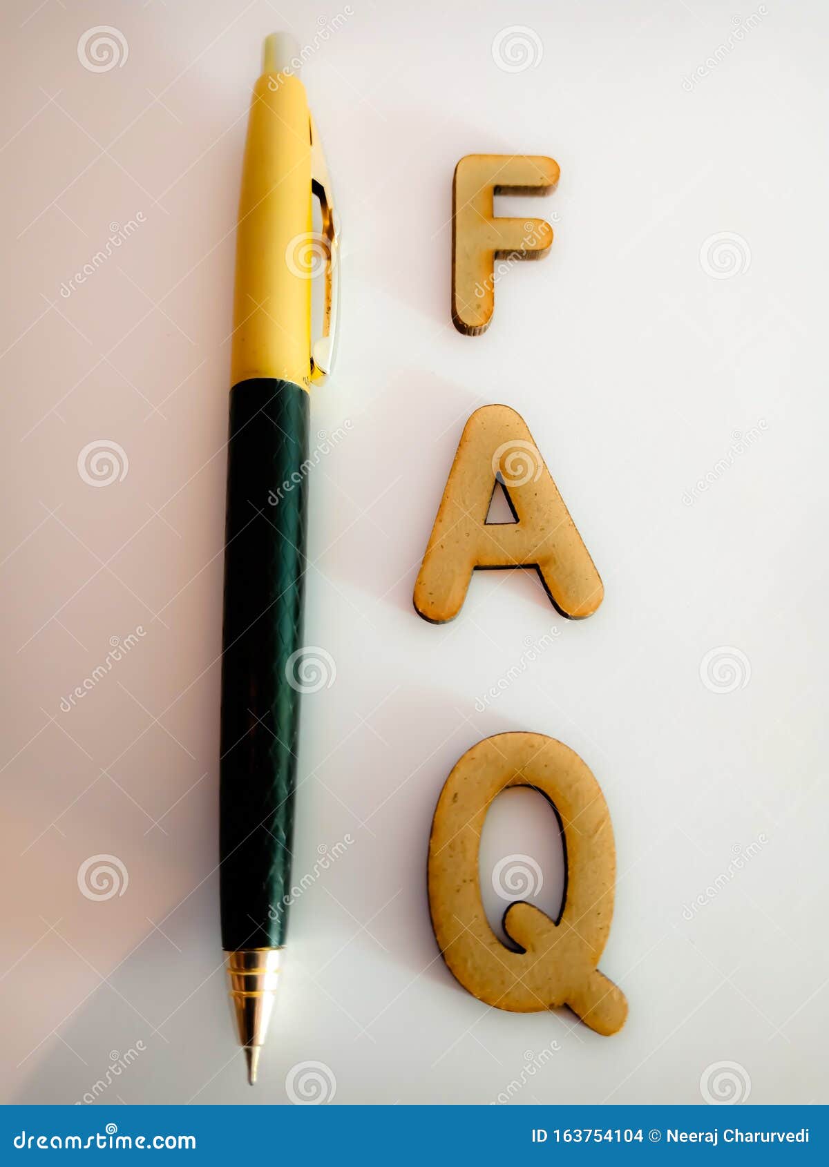 Frequently Asked Question Notes Displayed with Multicolored Slip ...