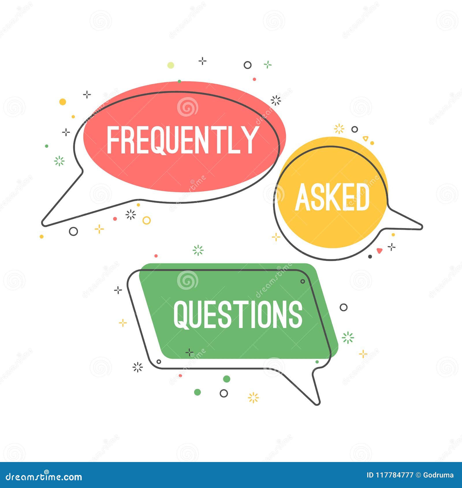 Frequently Asked Questions Emblem on Chat Clouds Set Stock Vector ... Frequently Asked Questions Emblem on Chat Clouds Set Stock Vector ...