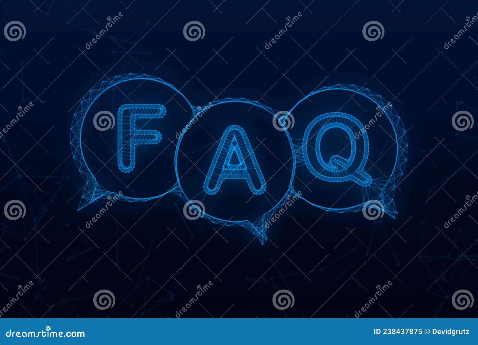 Frequently Asked Questions FAQ Banner. Vector Stock Illustration Stock ...