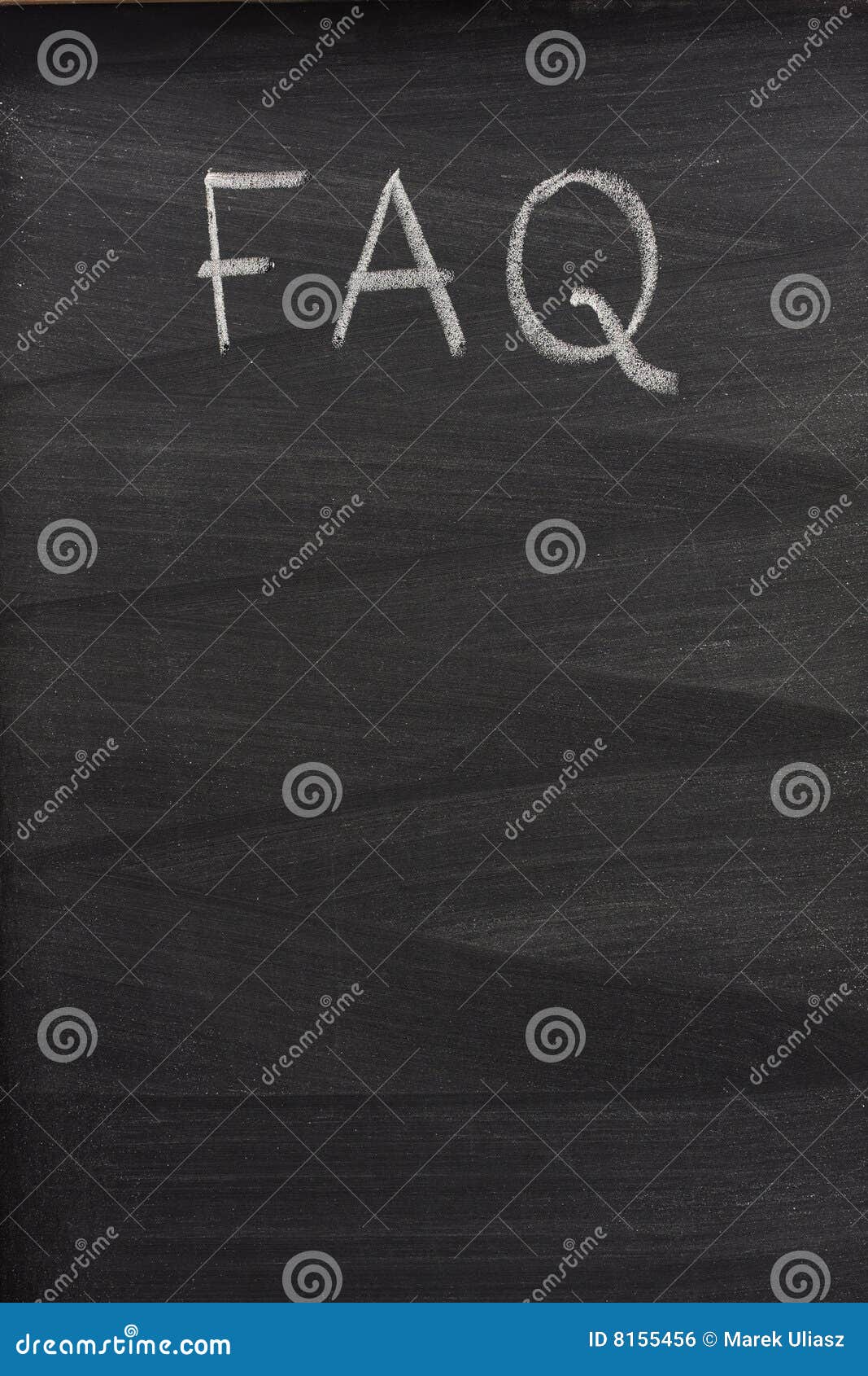 Frequently Asked Questions (FAQ) on a Blackboard Stock Photo - Image of ...
