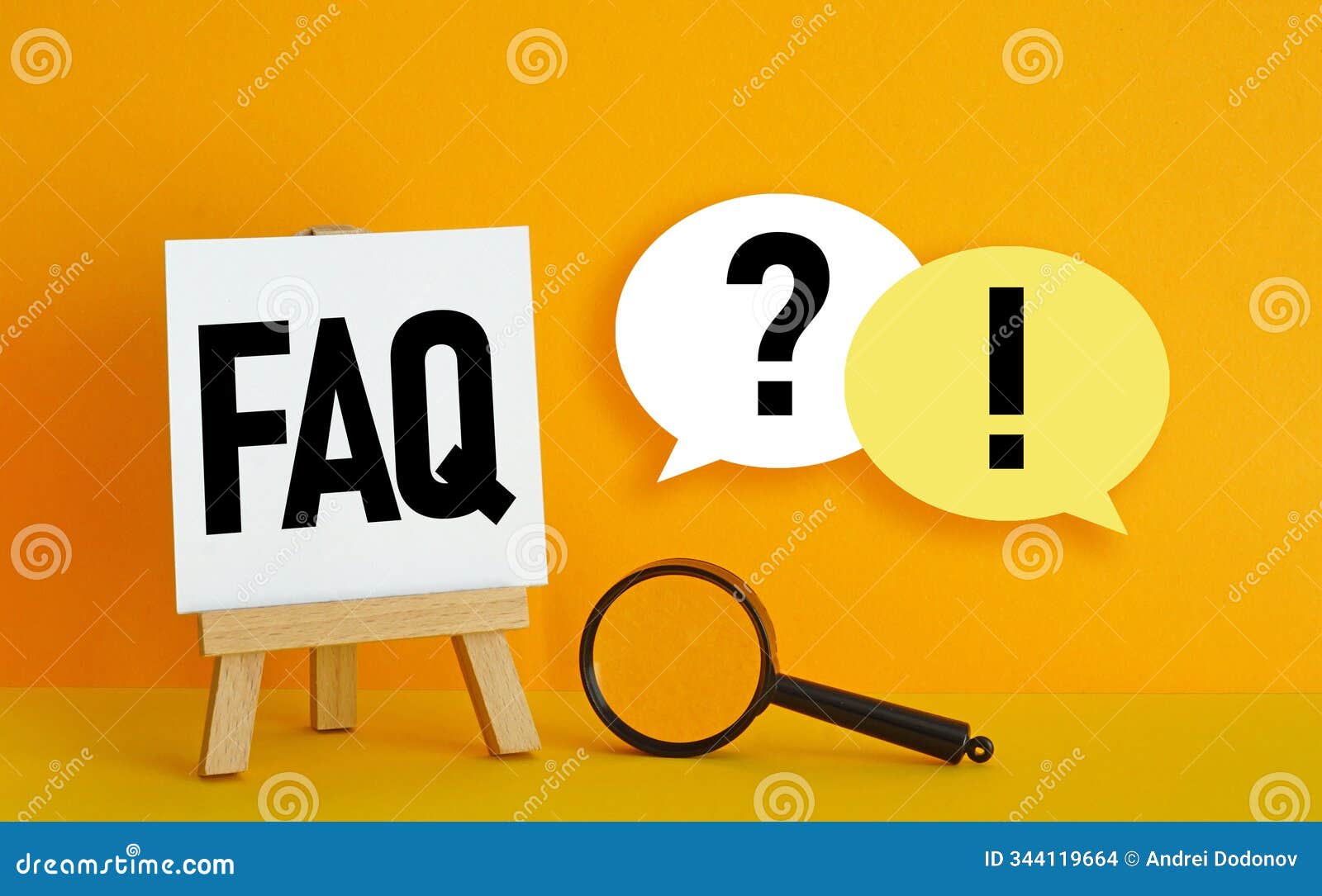 Frequently Asked Questions FAQ is Shown Using the Text Stock Photo ...
