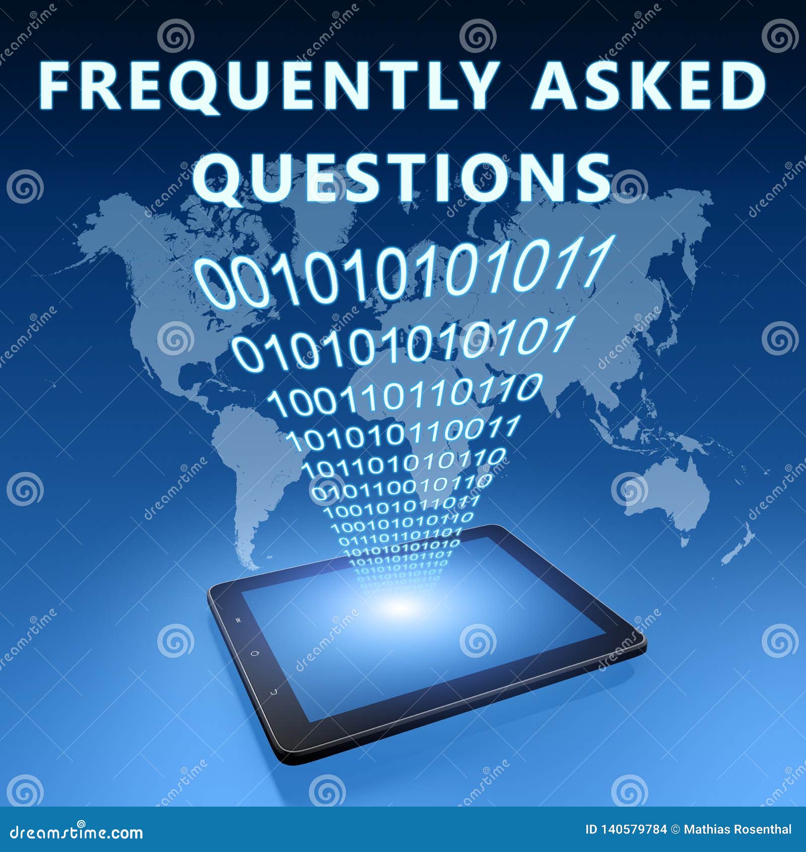 Frequently Asked Questions stock illustration. Illustration of learn ...