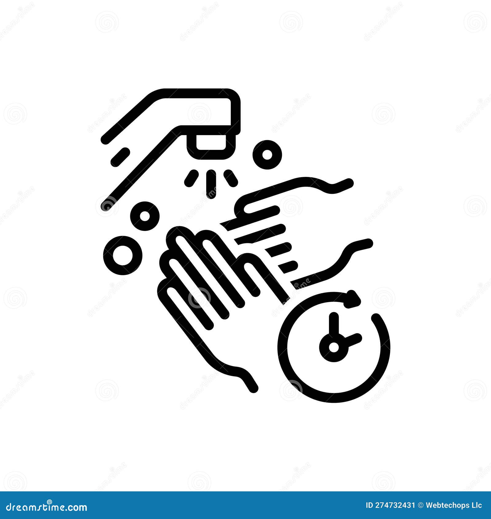 Black Line Icon for Frequently, Regularly and Times Stock Vector ...