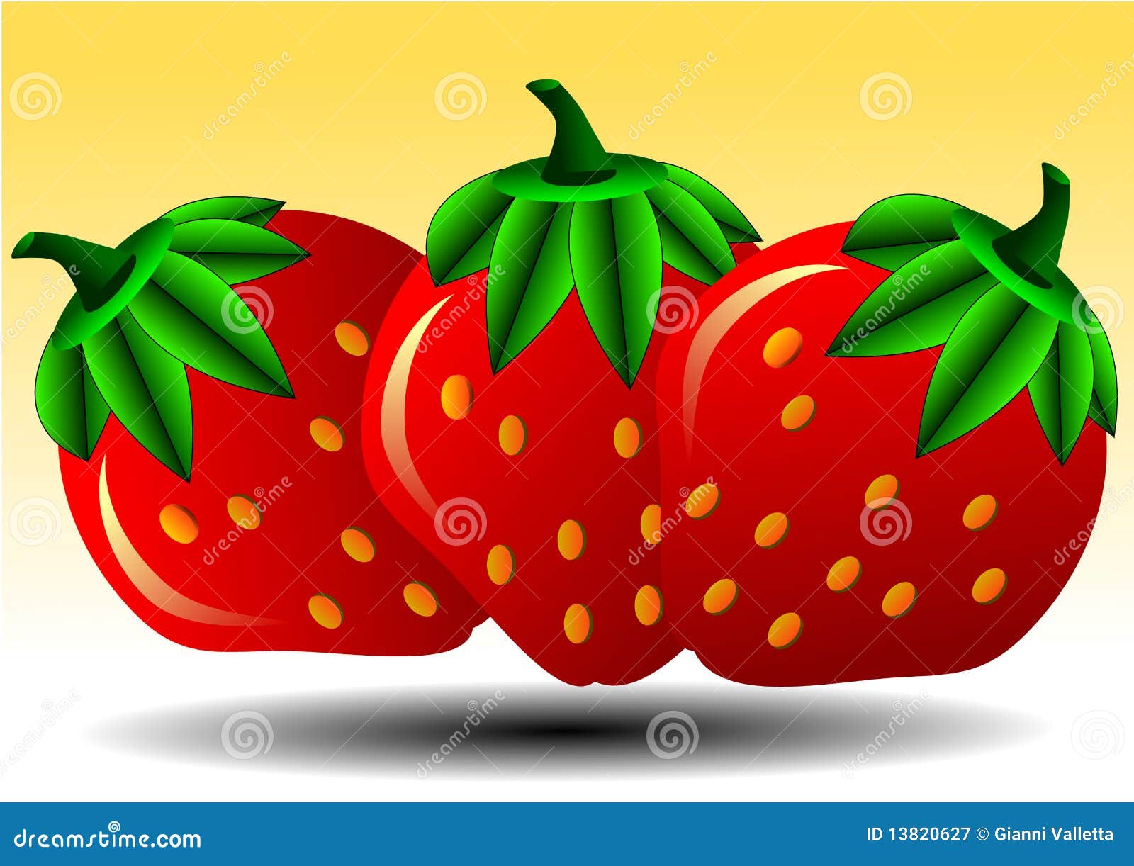 Fresa ilustración del vector. Ilustración de colorido - 13820627