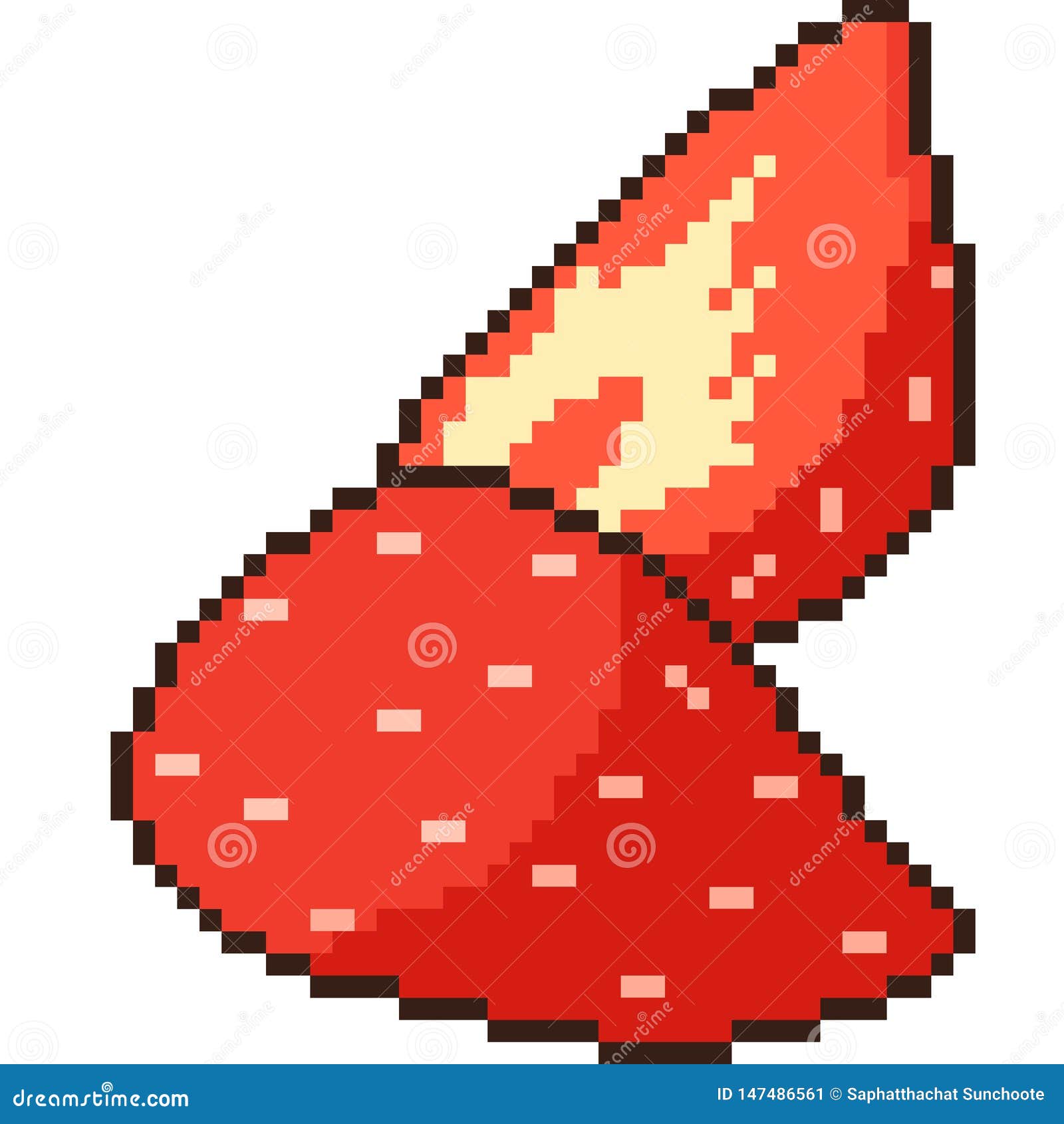 Fresa Del Arte Del Pixel Del Vector Ilustración del Vector ...