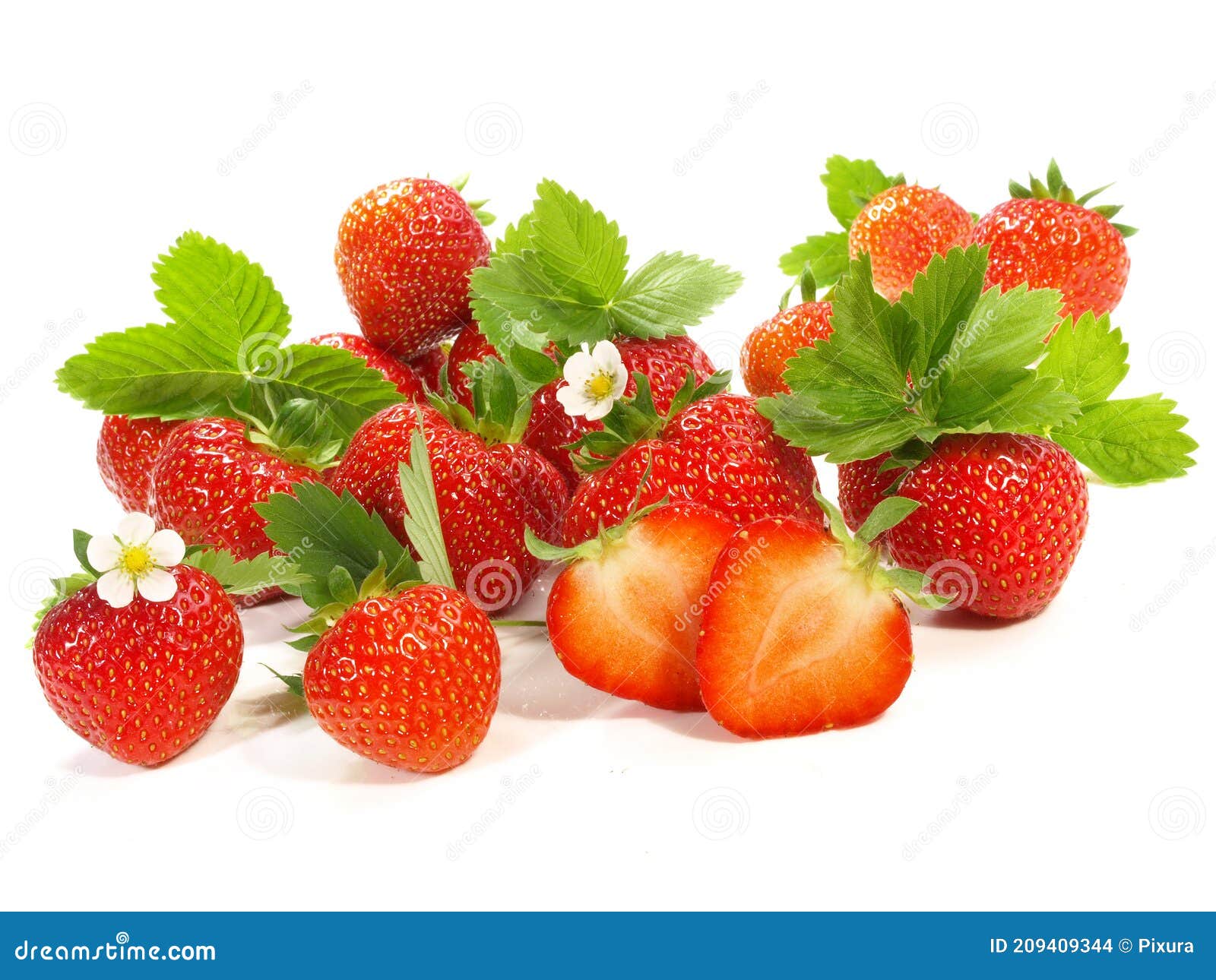Fresas Aisladas De Fondo Blanco Foto de archivo - Imagen de corte ...