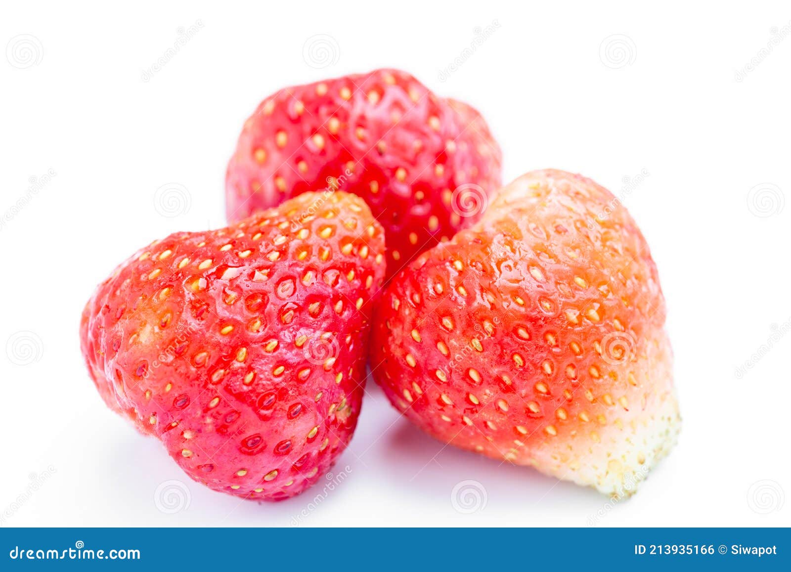 Fresas Rojas Sobre Fondo Blanco Foto de archivo - Imagen de conjunto ...