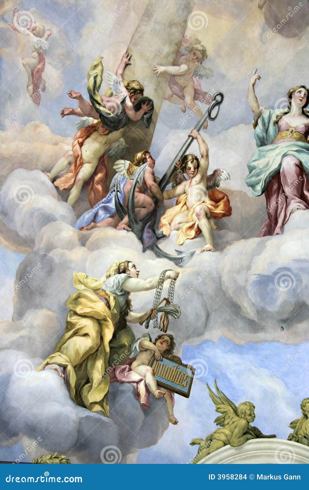 Fresco editorial stock image. Image of artistic, antique - 3958284