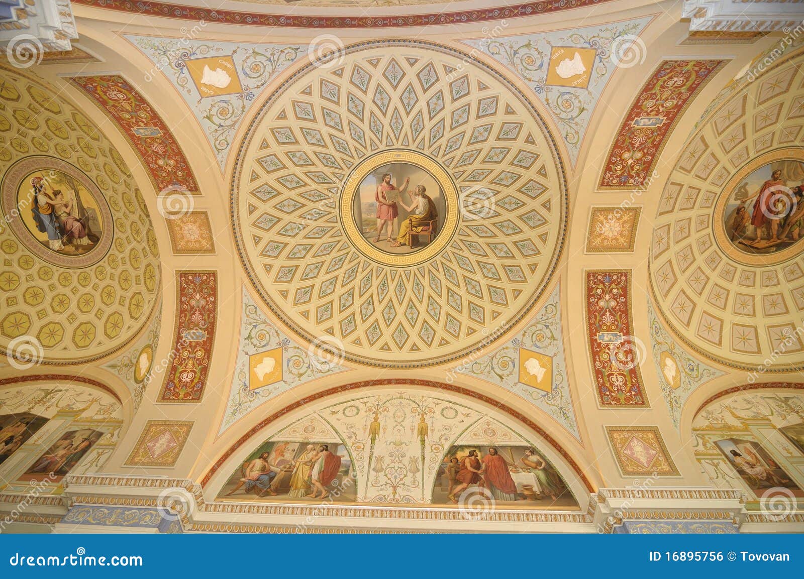 Fresco on a ceiling editorial photo. Image of mural, porch - 16895756