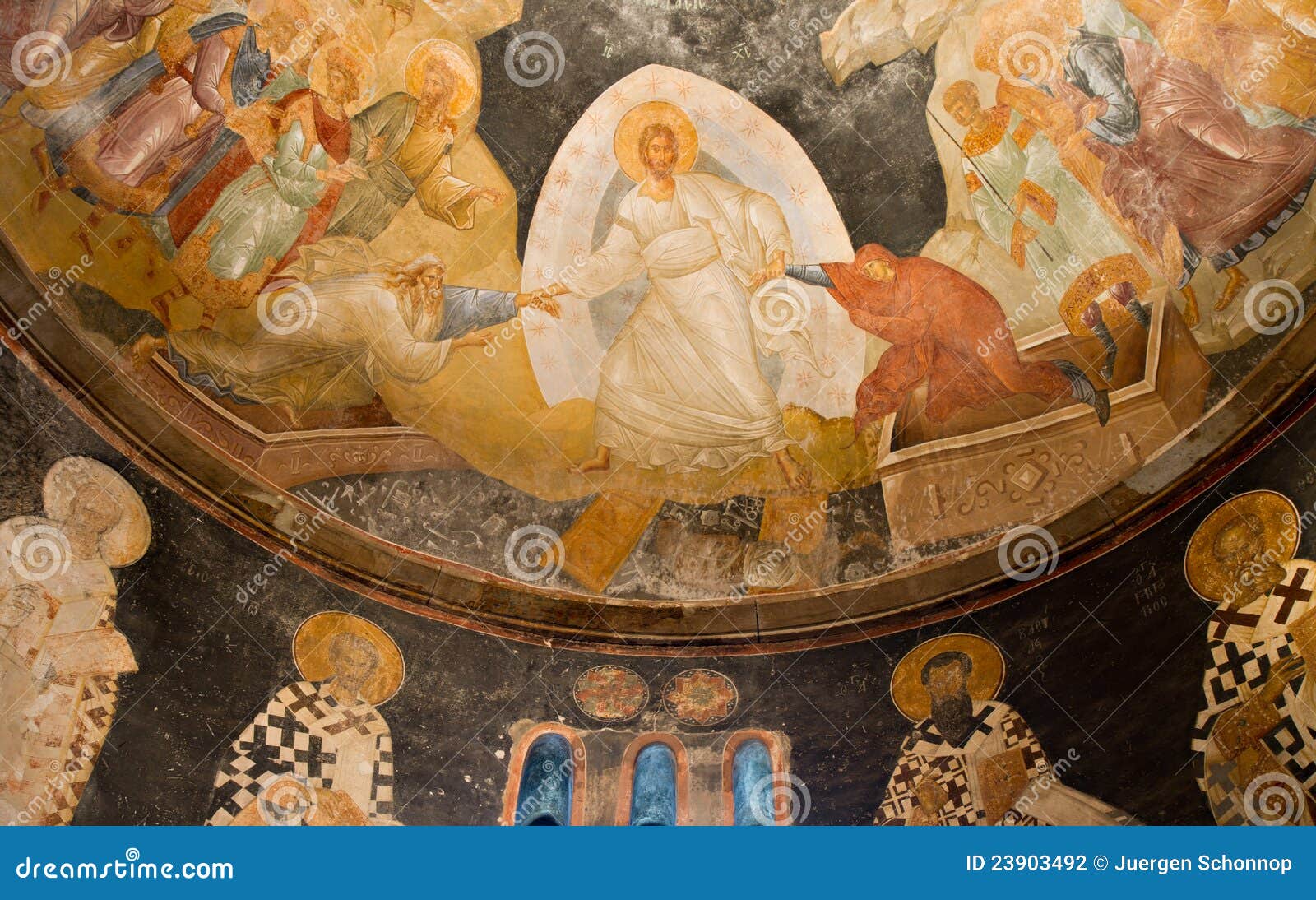 Fresco of the Chora church editorial photography. Image of chora - 23903492
