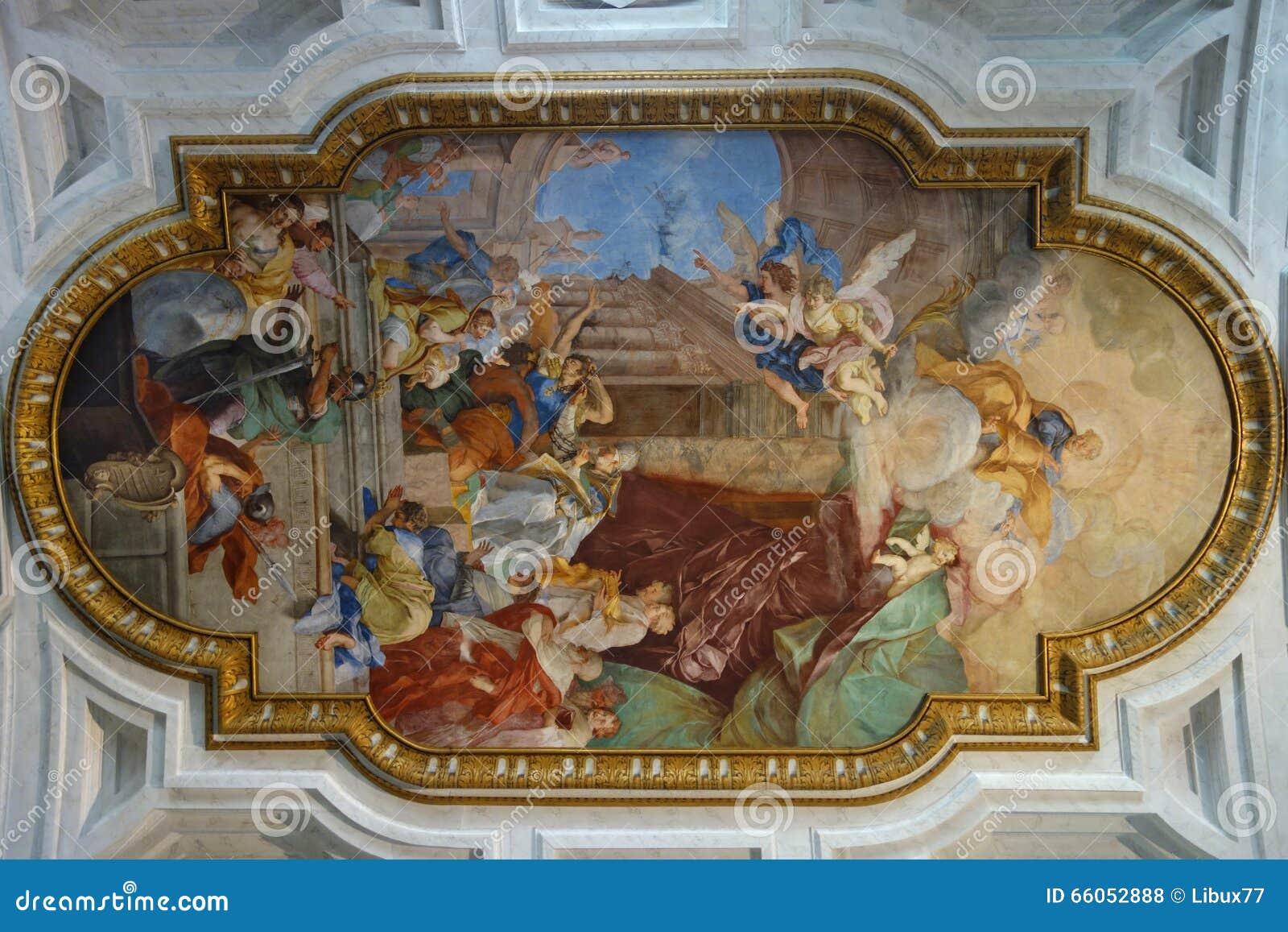 Fresco at Church of Saint Peter in Chains in Rome Italy Editorial Stock ...