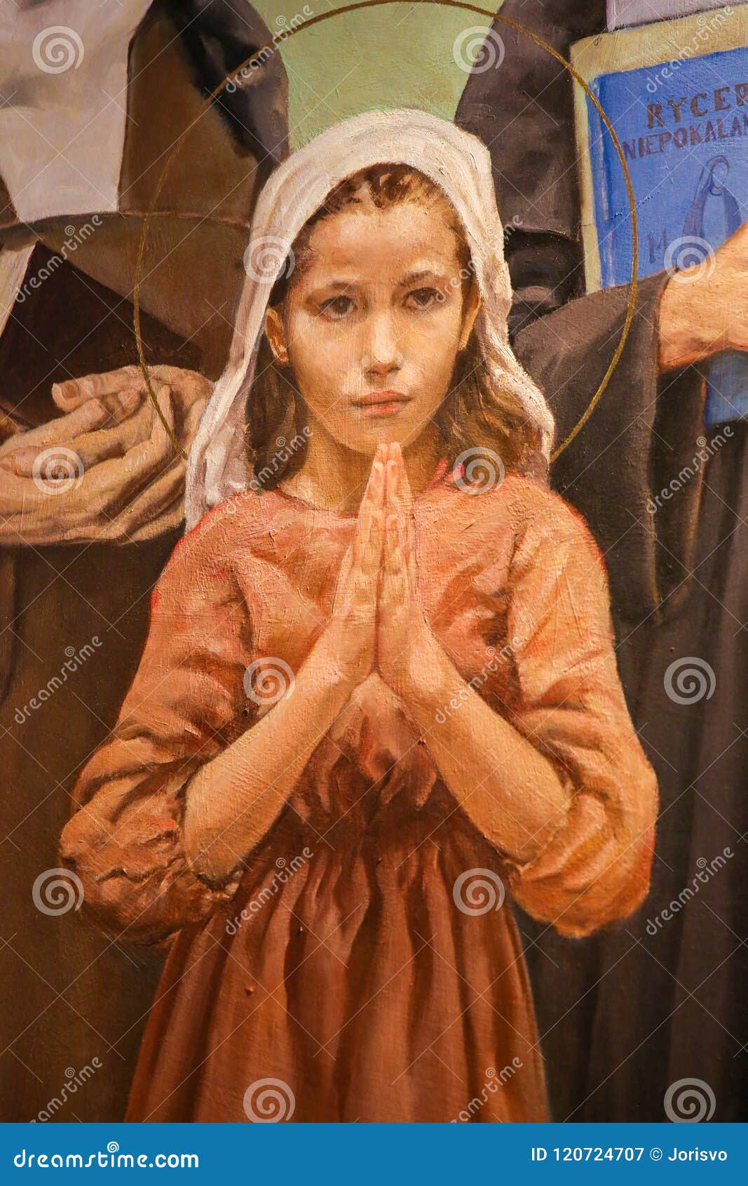 Fresco De Saint Maria Goretti Fotografia Editorial - Imagem de menina ...