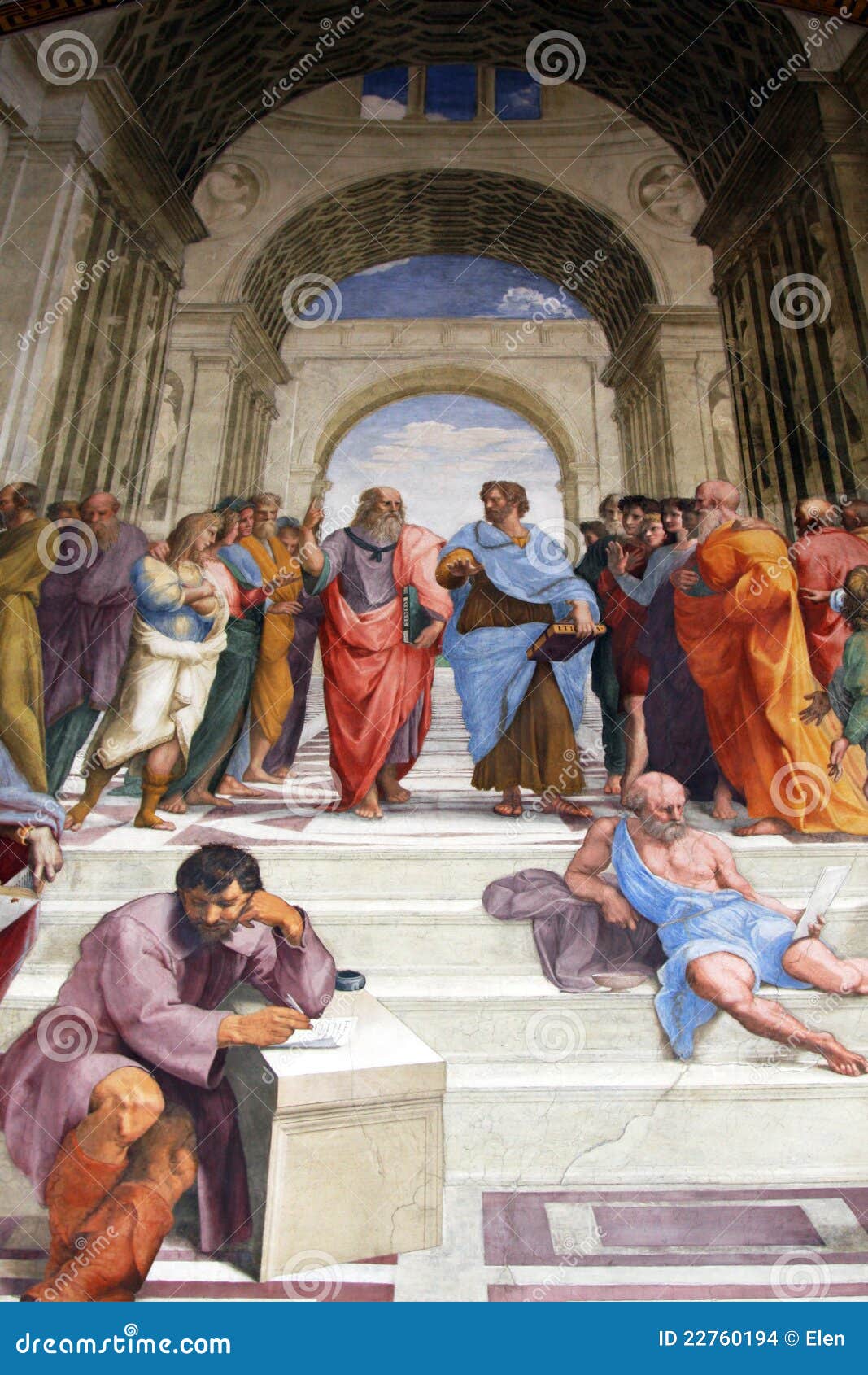 Fresco of Raphael, stanza editorial stock image. Image of painting ...