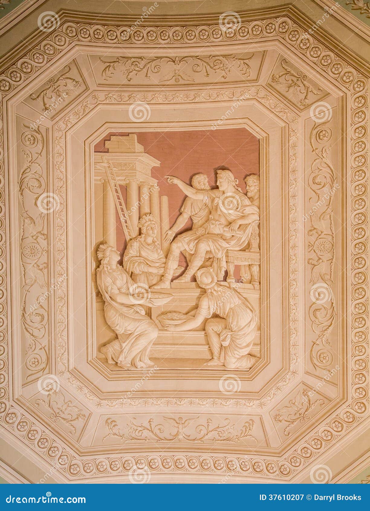 Sculpture And Ceiling At Versailles Palace Editorial Image ...