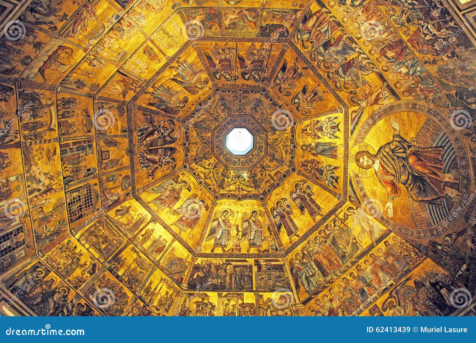 Frescoes,Florence,Italy editorial stock image. Image of unesco - 62413439