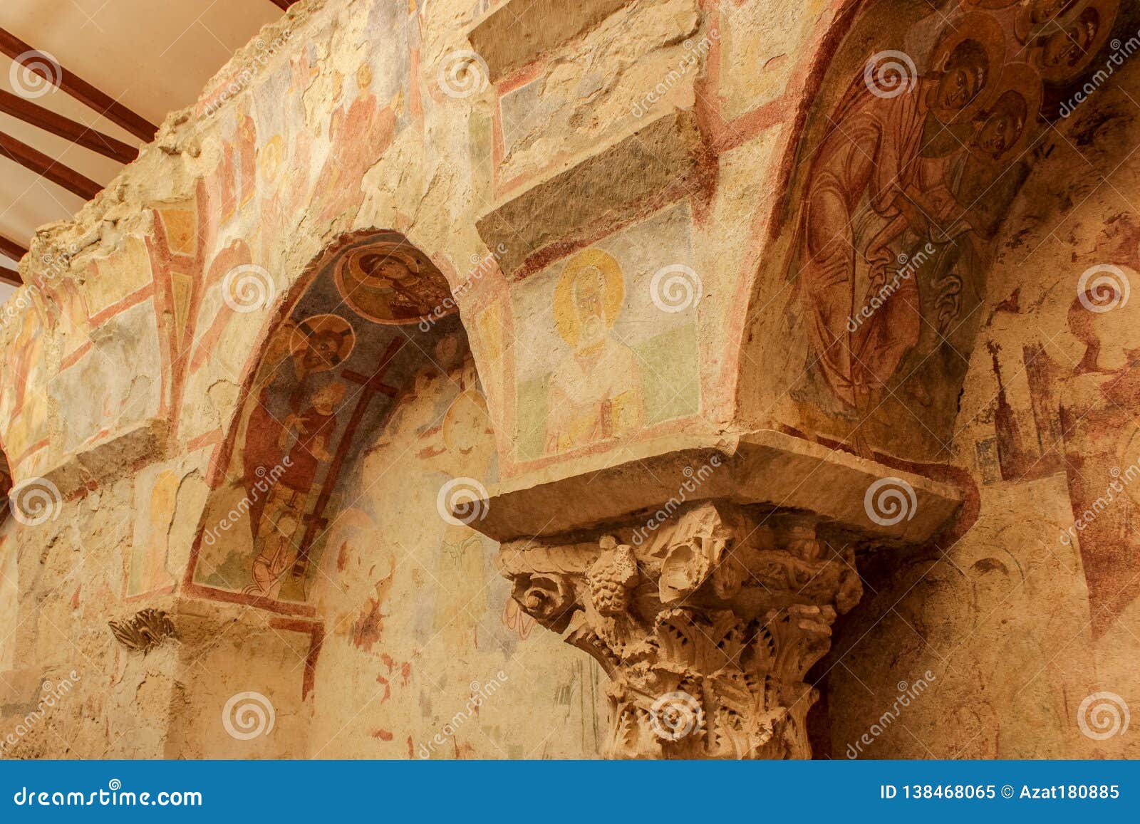 The Frescoes and Interior of the Church of St. Nicholas. Turkey Stock ...