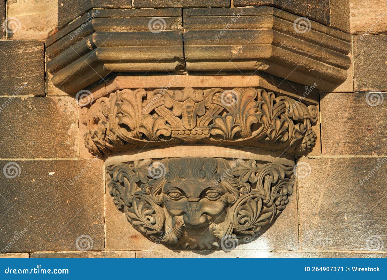 Frescoes on Pillars of an Old Building in Cologne, Germany Stock Image ...