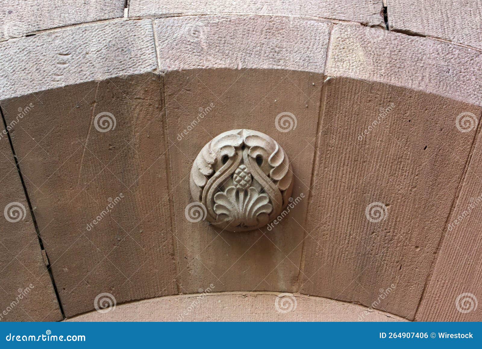 Frescoes on Pillars of an Old Building in Cologne, Germany Stock Photo ...