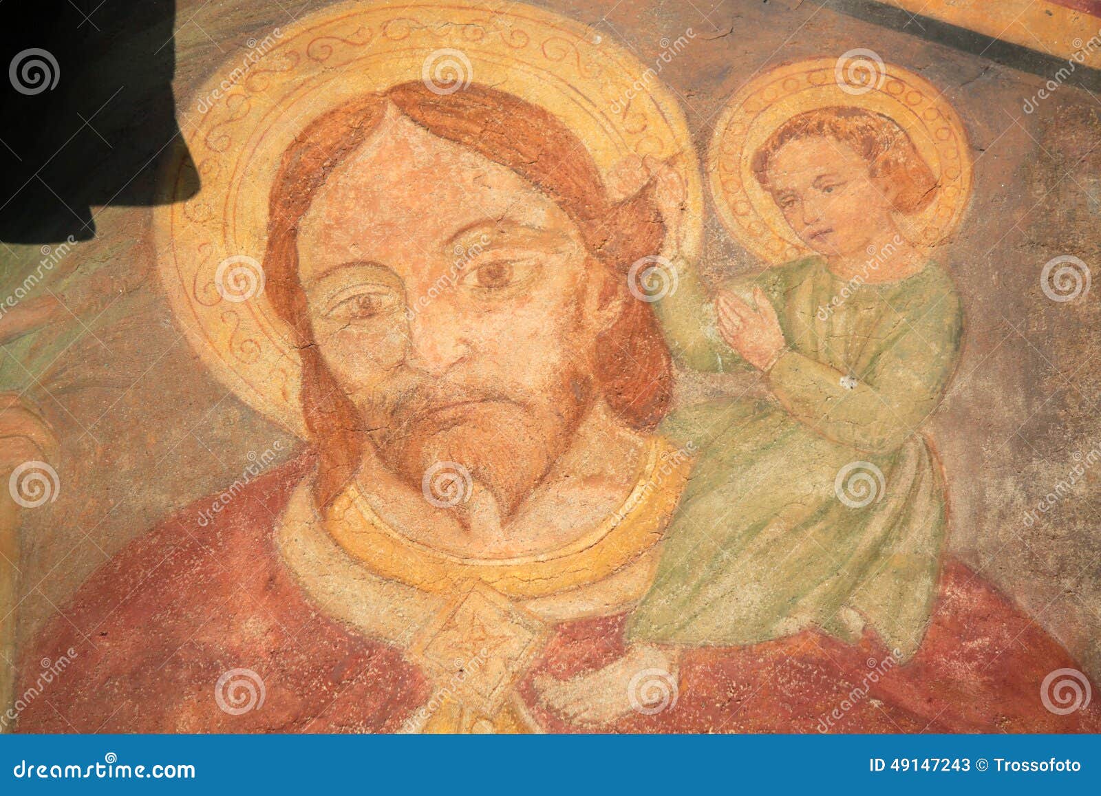 Frescoes stock image. Image of cathedral, beauty, jesus - 49147243