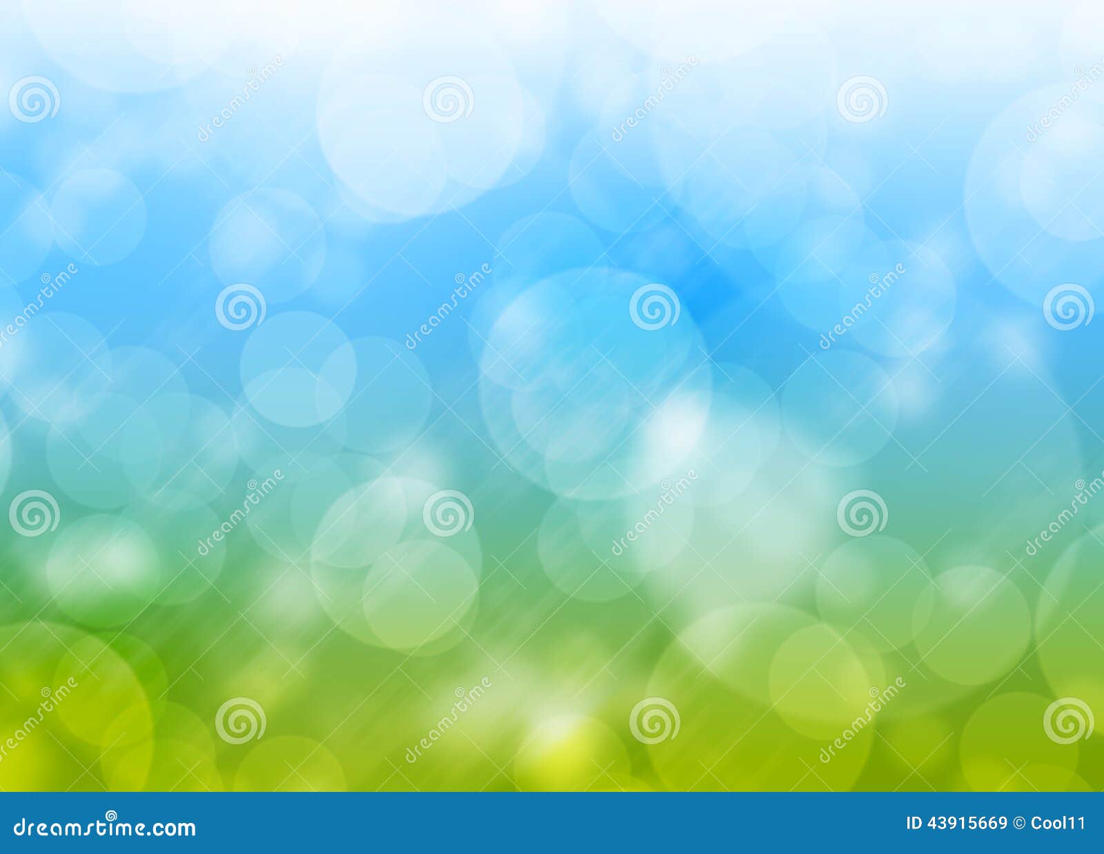 Fresh Green and Blue Abstract Background Stock Illustration ...