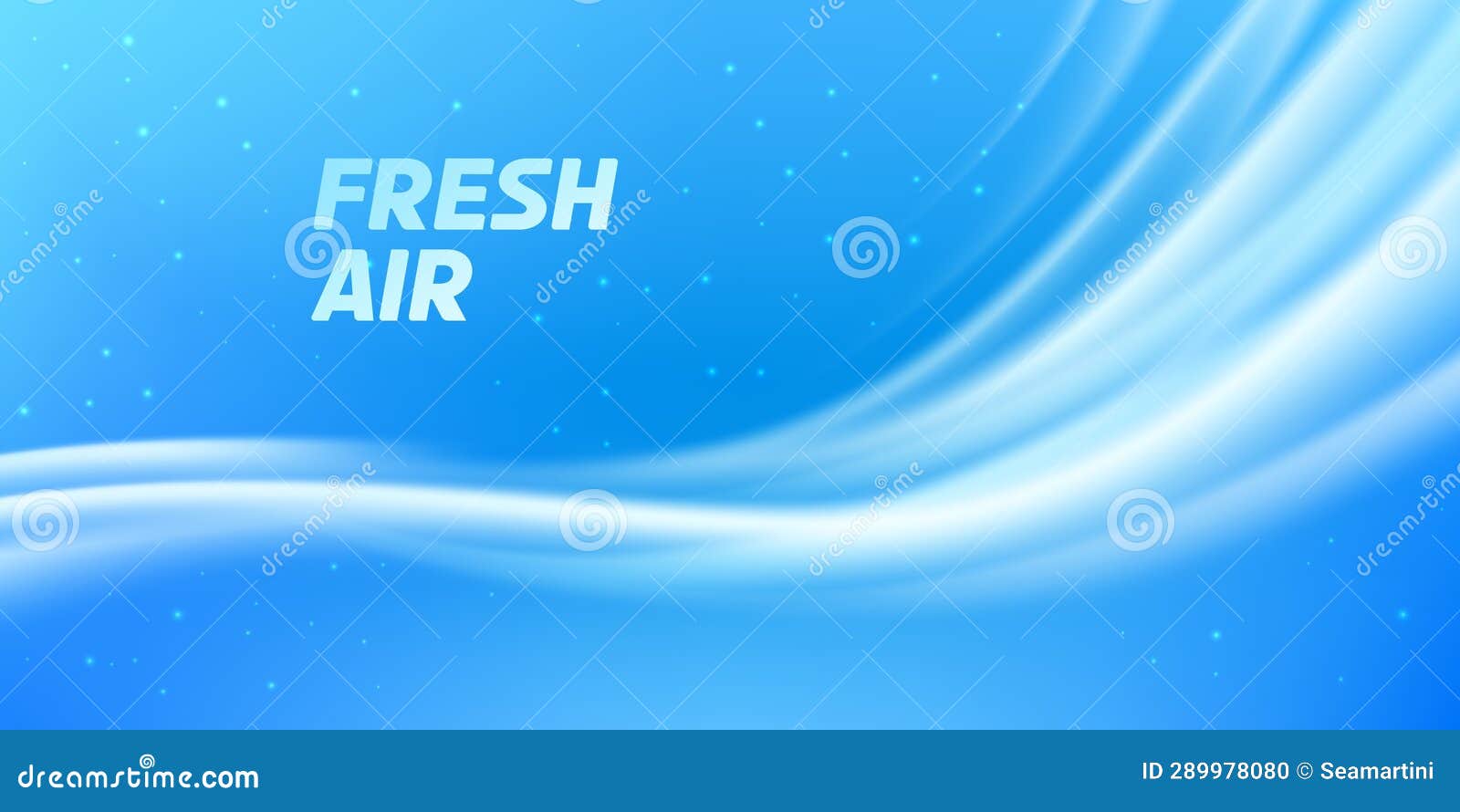 Fresh Air Flow or Cold Wind Wave Vector Background Stock Vector ...