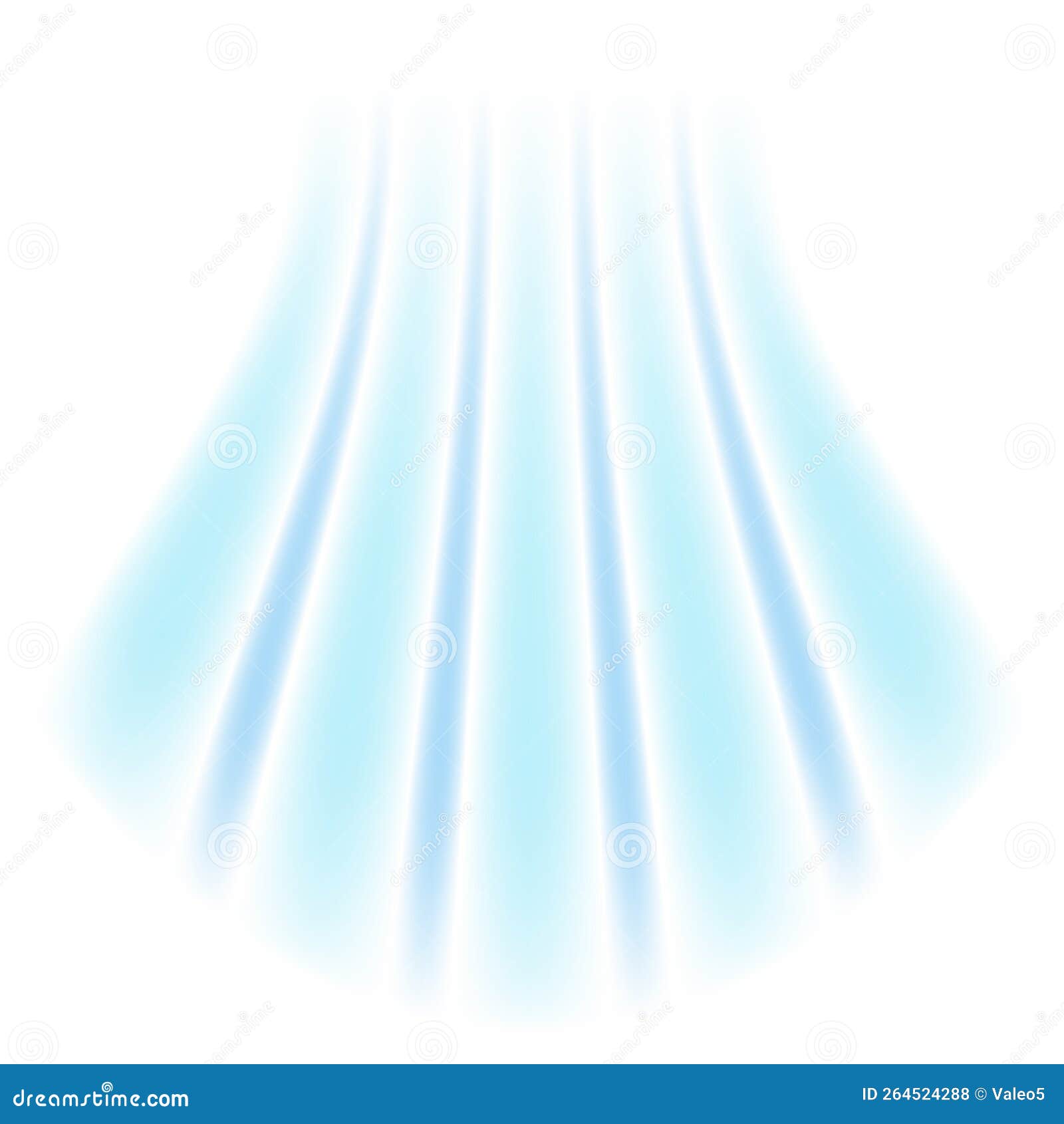 Fresh Air Flow from the Conditioner. Sparkling Light Effect with Blue ...