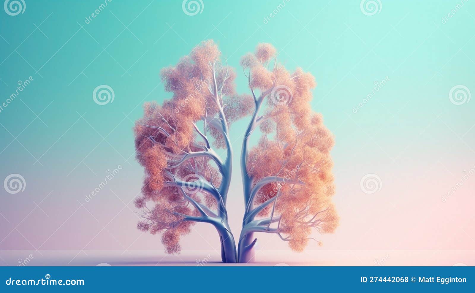Fresh Air - Tree that Looks Like Lungs Stock Illustration ...