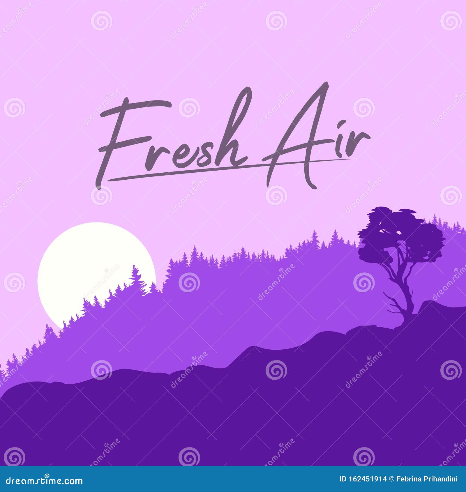 Fresh air typography stock vector. Illustration of travel - 162451914
