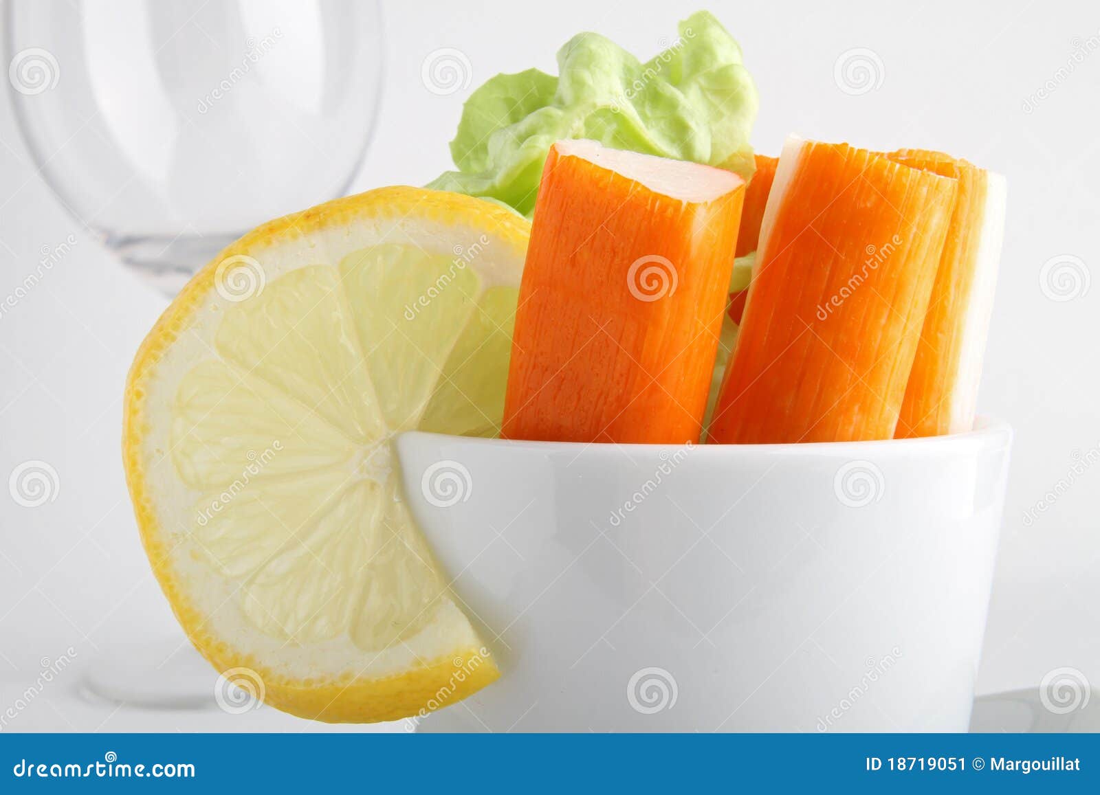 Fresh Appetizer, Surimi and Salad Stock Image - Image of gastronomy ...