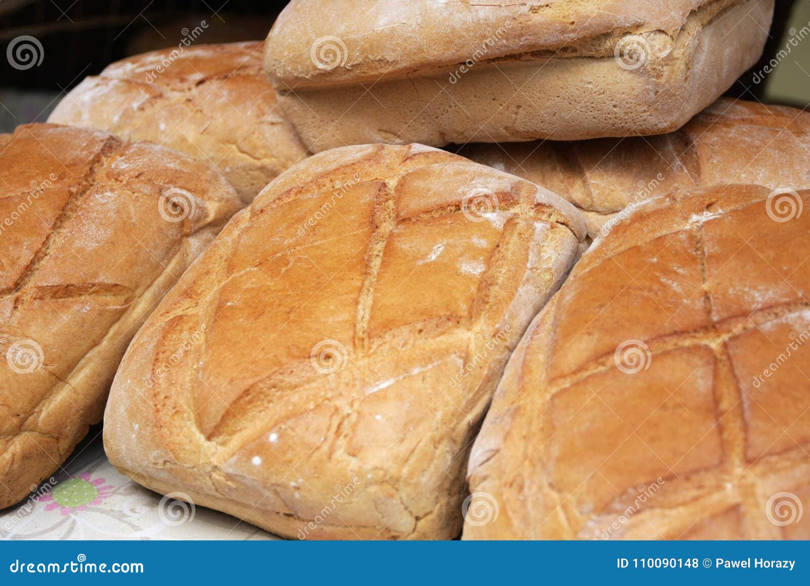 Fresh, appetizing bread stock photo. Image of tasty - 110090148