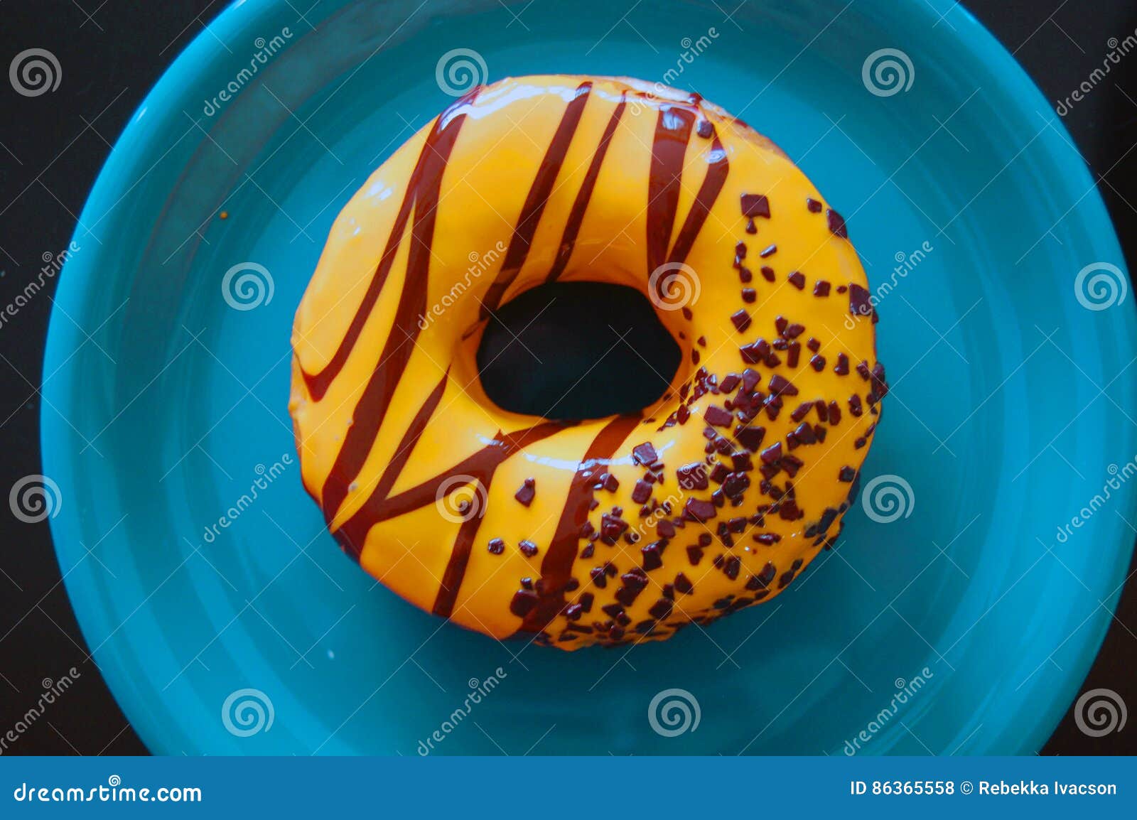 Fresh appetizing donut stock photo. Image of snack, yummy - 86365558