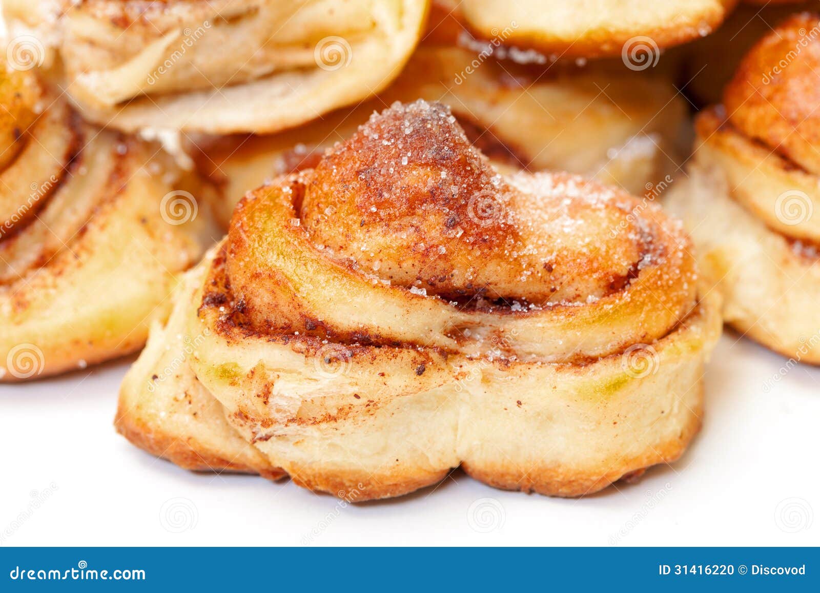Fresh Appetizing Sweet Rolls Stock Photo - Image of rolls, closeup ...