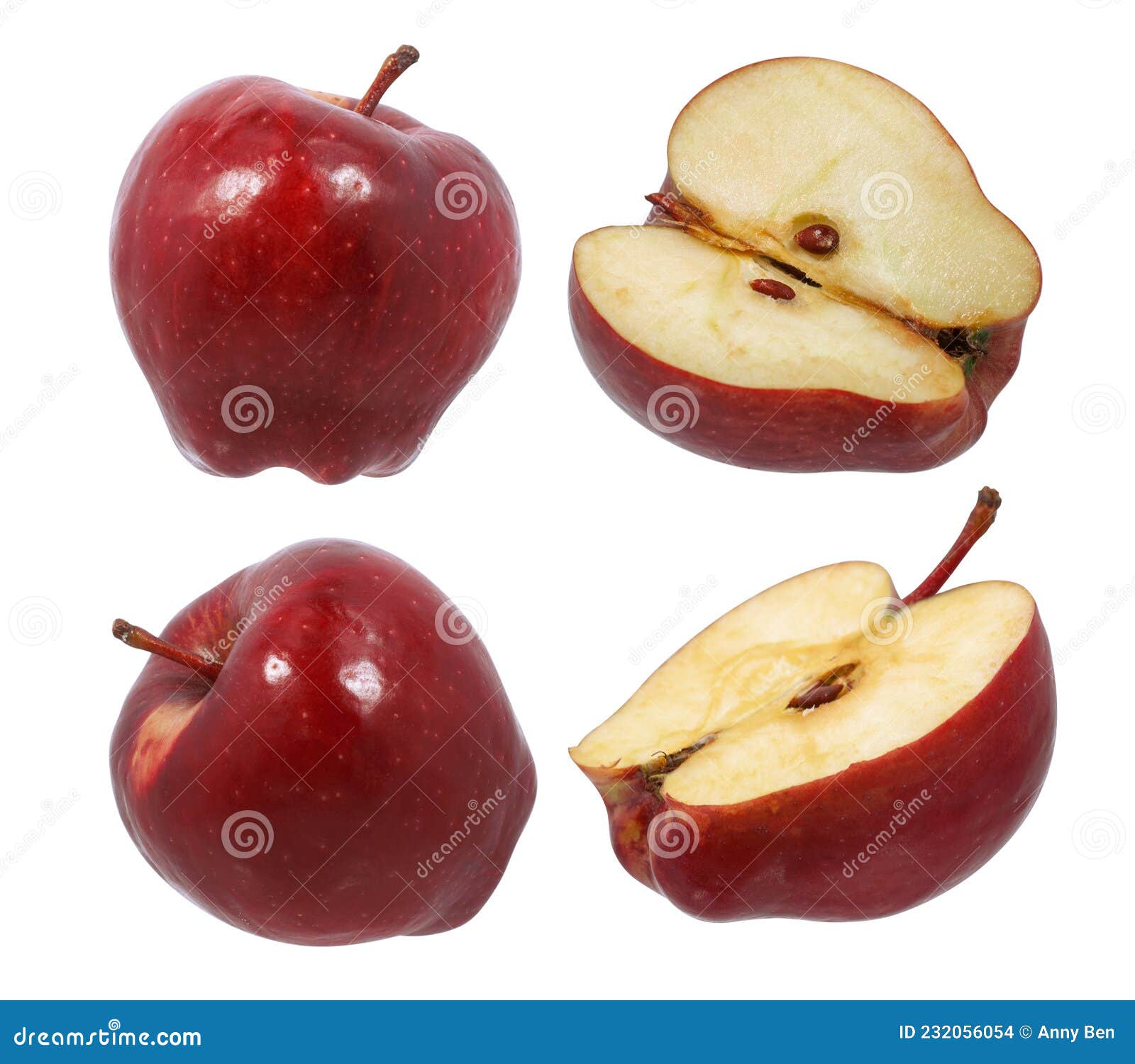 Red Apple Isolate On A White Background Stock Photography ...