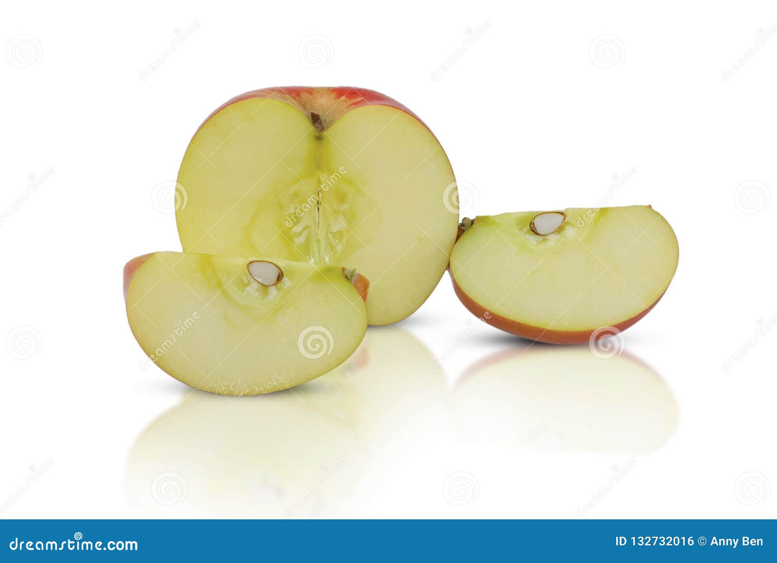 Fresh Apple Isolated on White Stock Photo - Image of nutritious, leaf ...