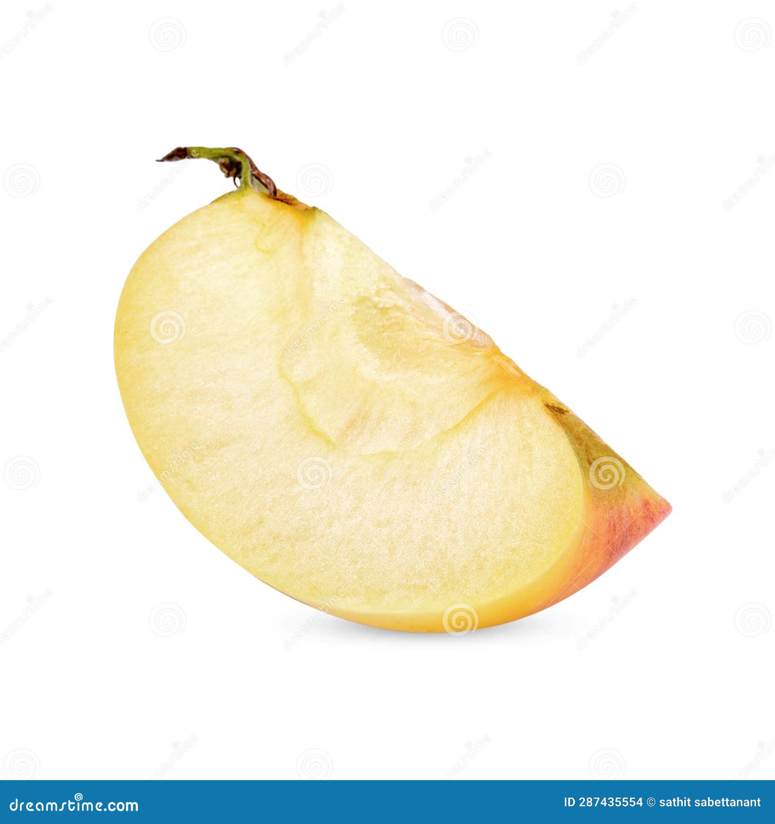 Fresh Apple Sliced Isolated on White Background Stock Photo - Image of ...