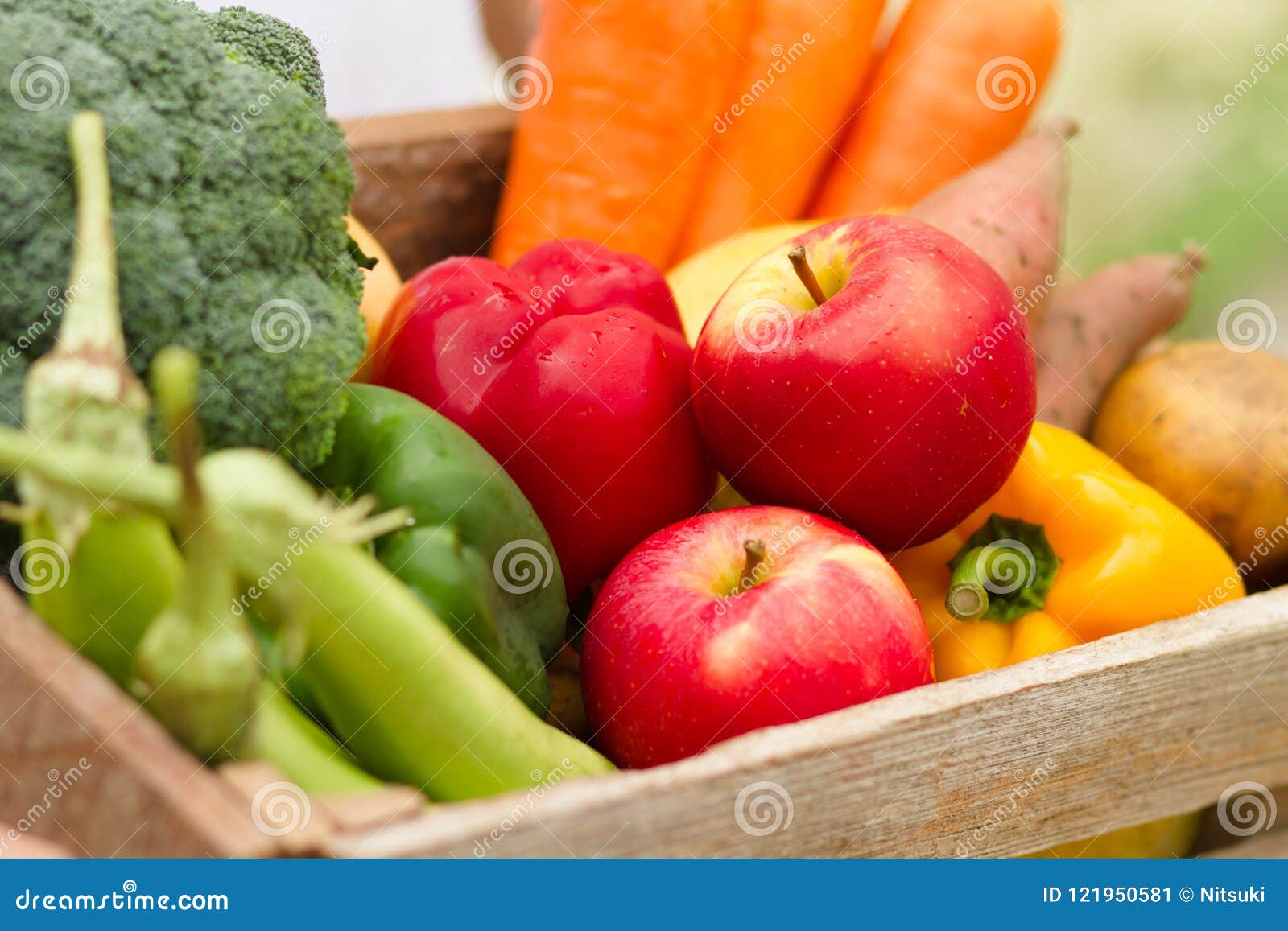 Fresh Apple and Vegetable Harvest from Organic Farm Stock Image - Image ...