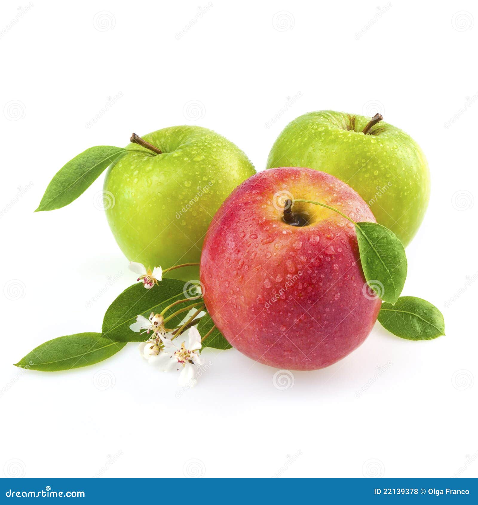 Fresh apples stock photo. Image of fresh, pink, green - 22139378