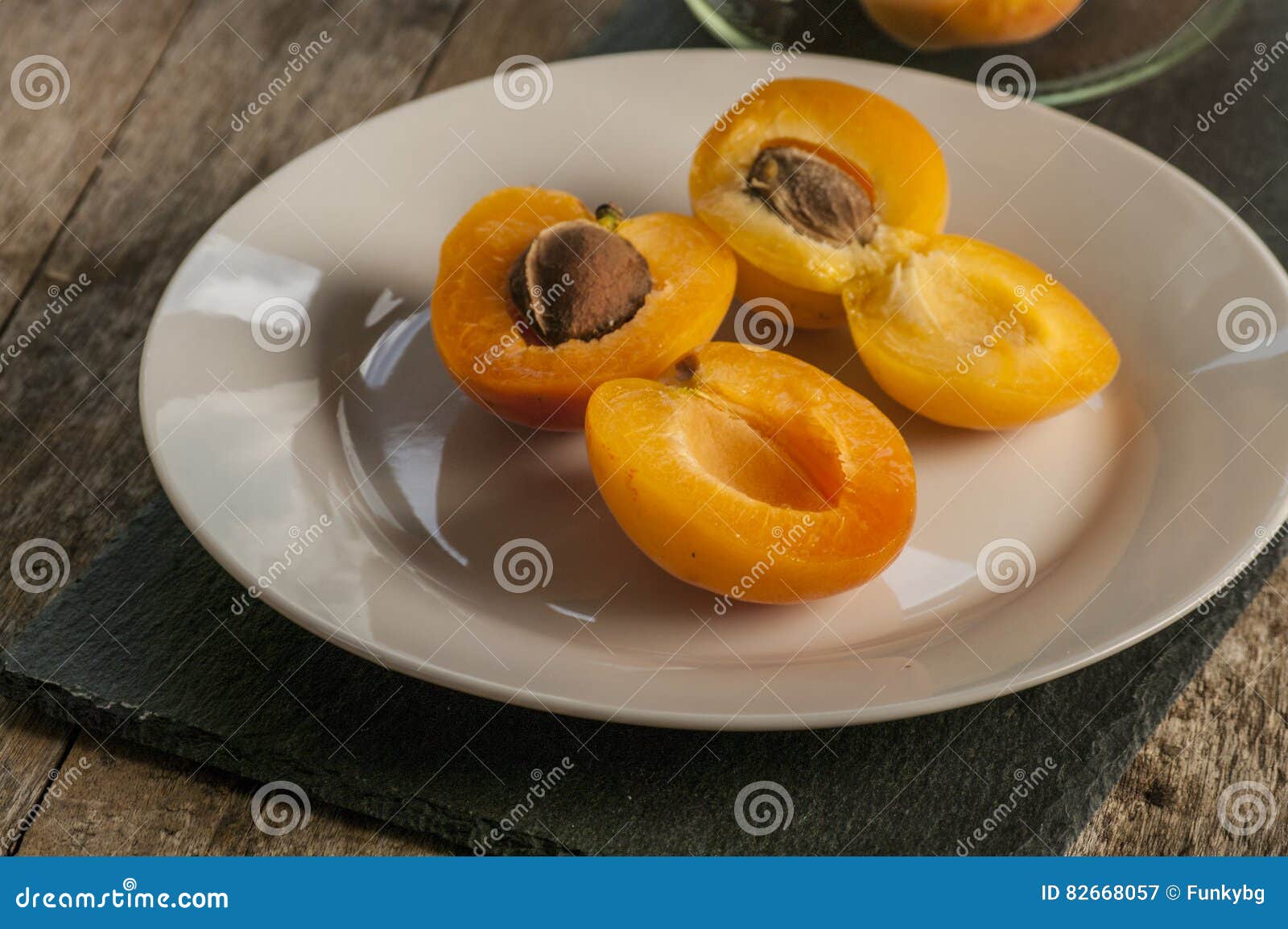Fresh apricot cut stock image. Image of cutout, core - 82668057