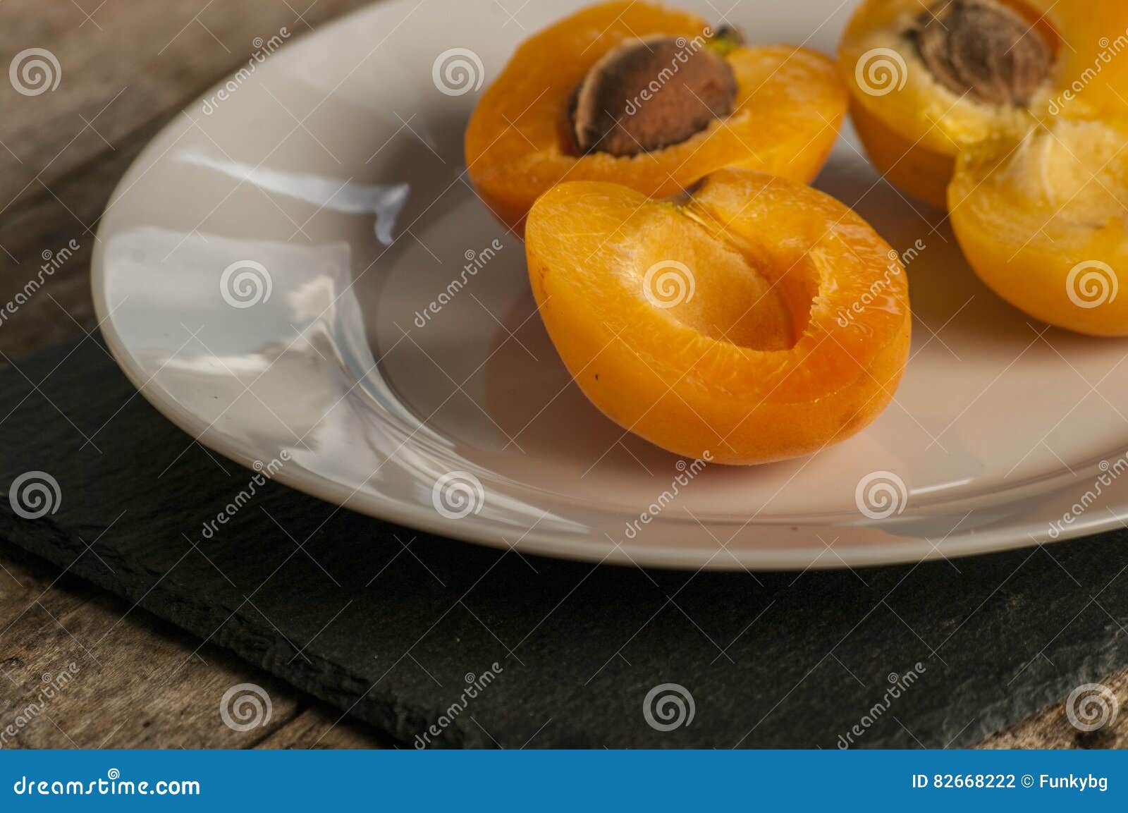 Fresh apricot cut stock photo. Image of juicy, path, orange - 82668222
