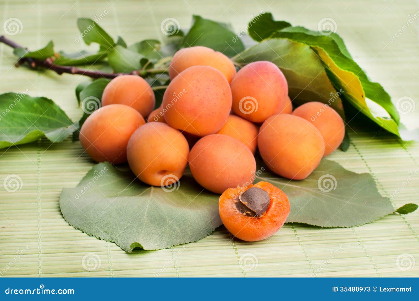 Fresh apricots stock image. Image of season, diet, fragrance - 35480973