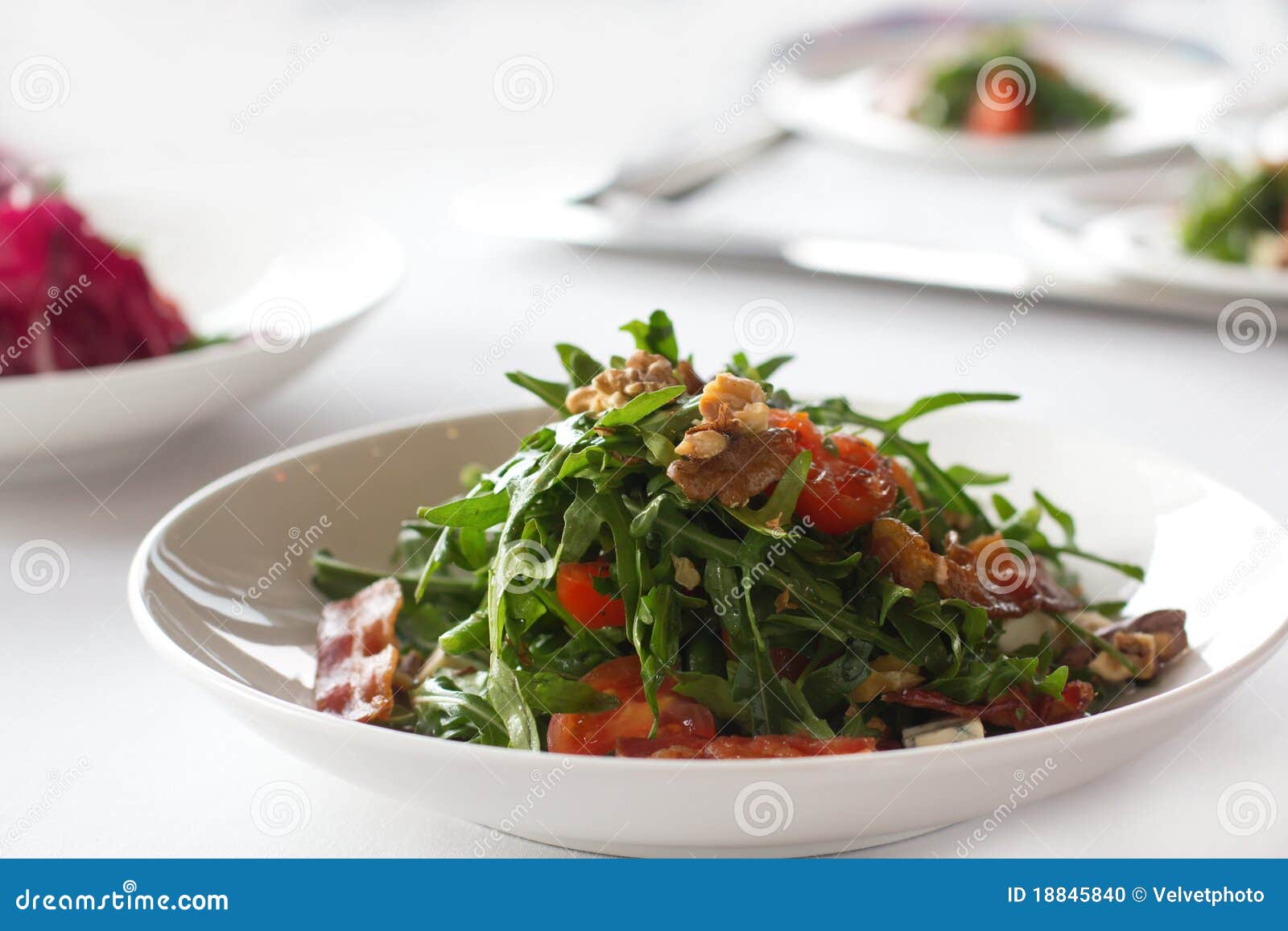 Fresh arugula salad stock photo. Image of closeup, cheese - 18845840