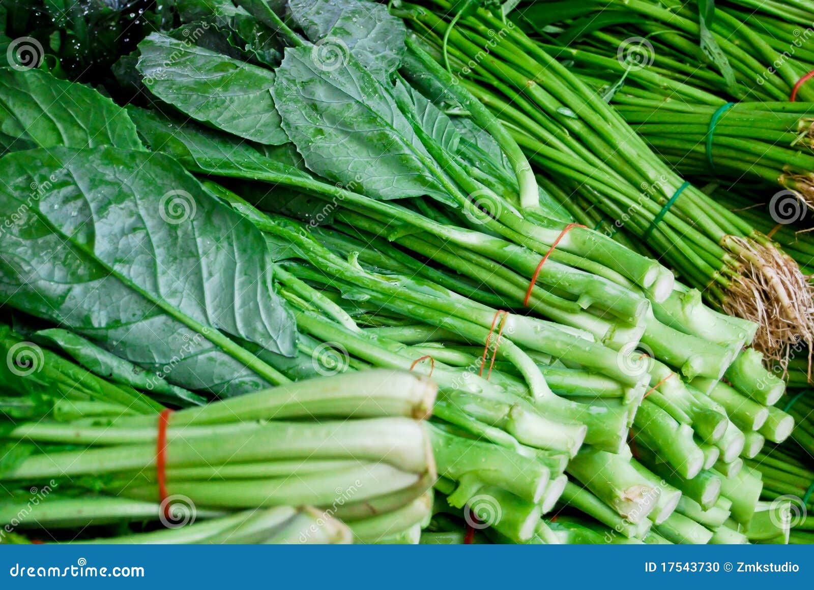 Fresh Asian Kale Lettuce in Market Stock Photo - Image of foliage ...