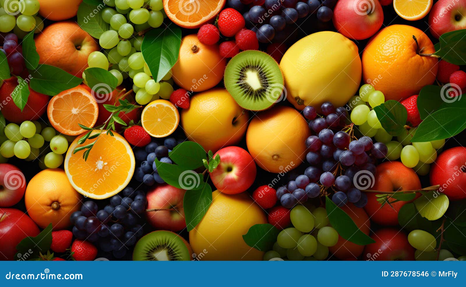 Fresh Assorted Fruit Selection, Natural Vitamin Source Stock ...