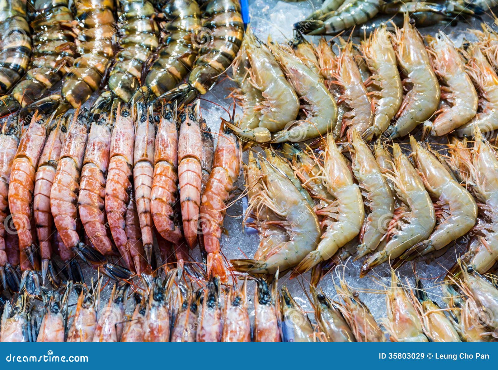 Fresh assorted prawn stock image. Image of shellfish - 35803029