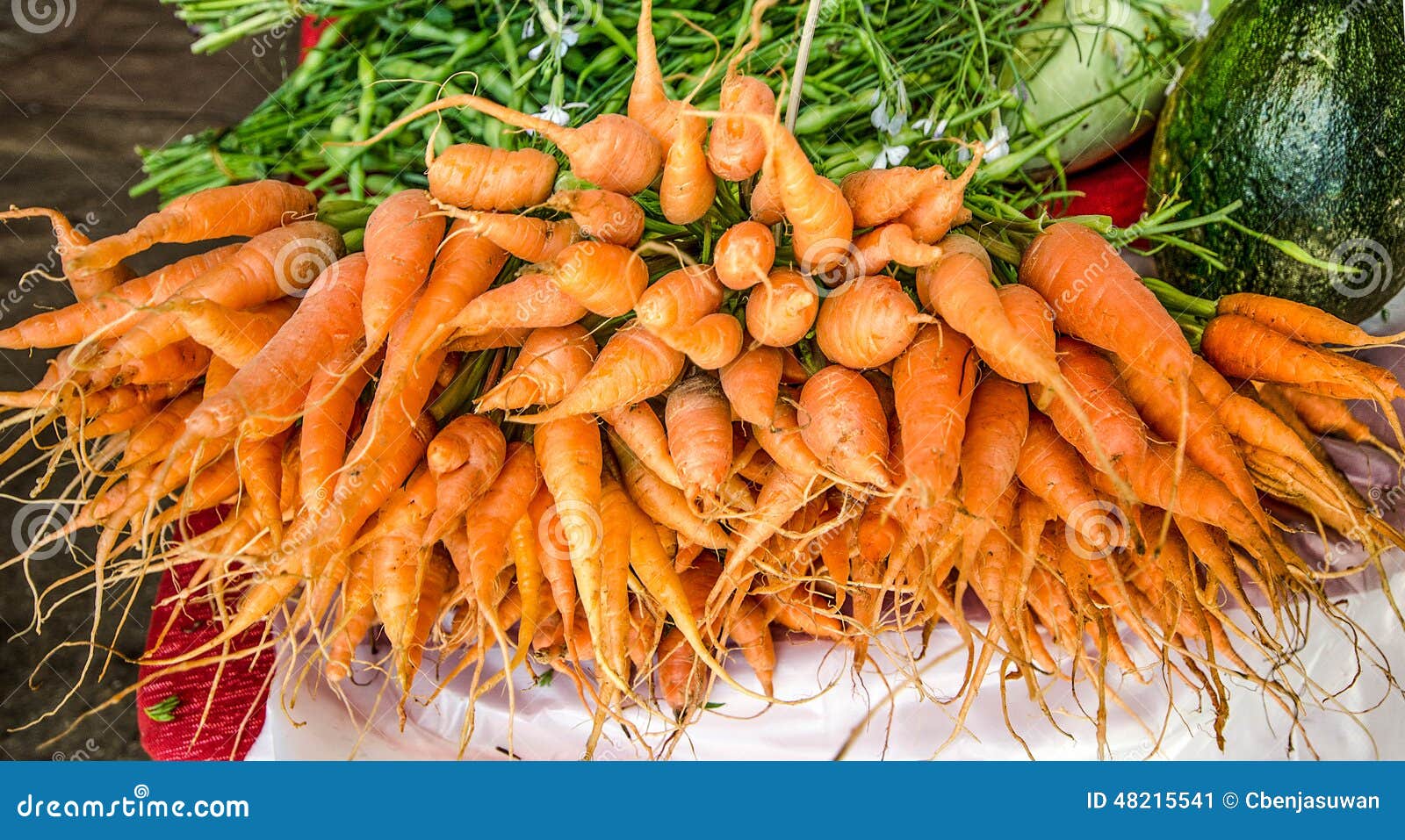 Fresh baby carrots stock image. Image of garden, orange - 48215541
