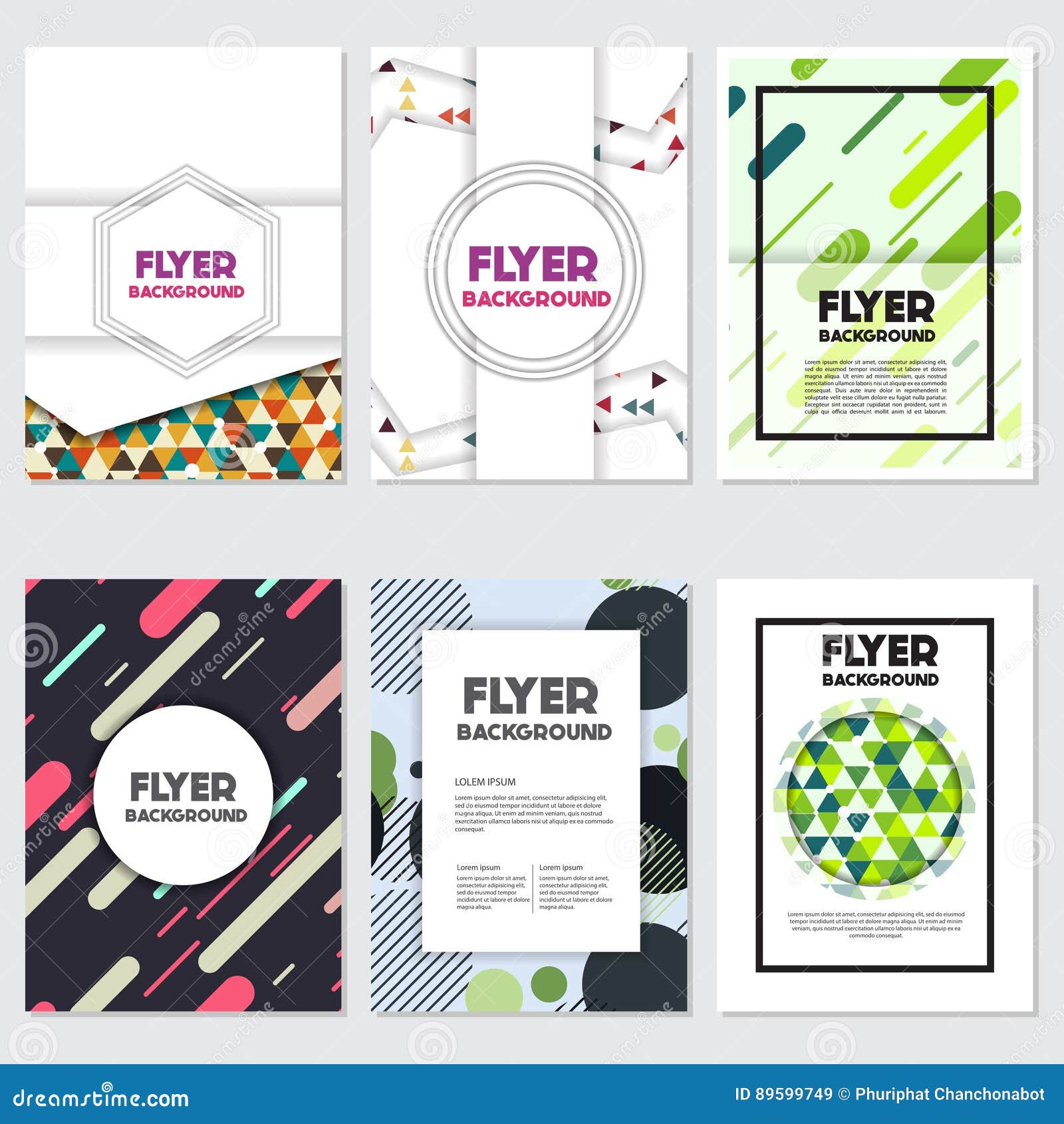 Fresh Background Flyer Style Background Design Template Stock Vector ...