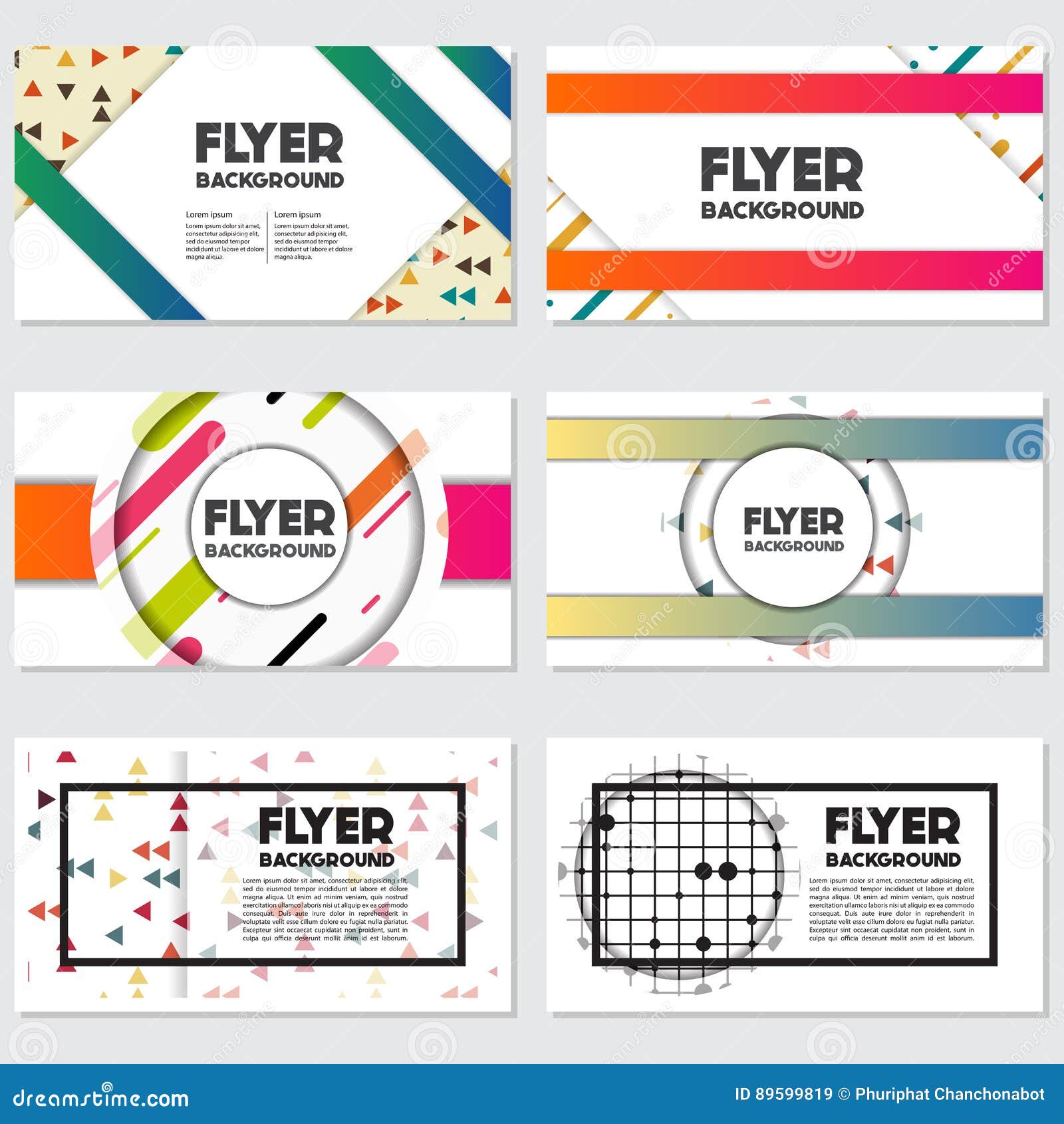 Fresh Background Flyer Style Background Design Template Stock Vector ...