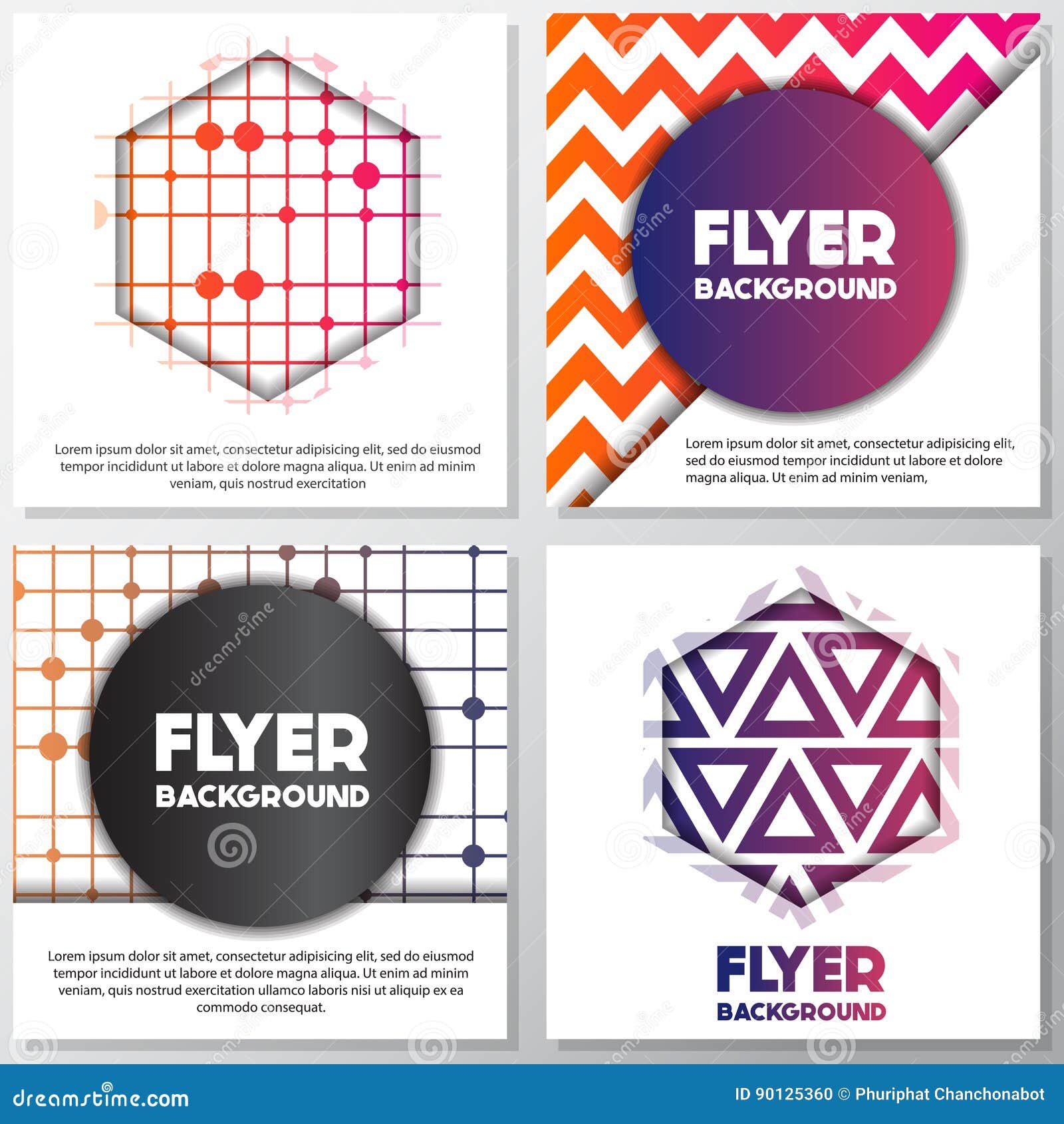 Fresh Background Flyer Style Background Design Template Stock Vector ...