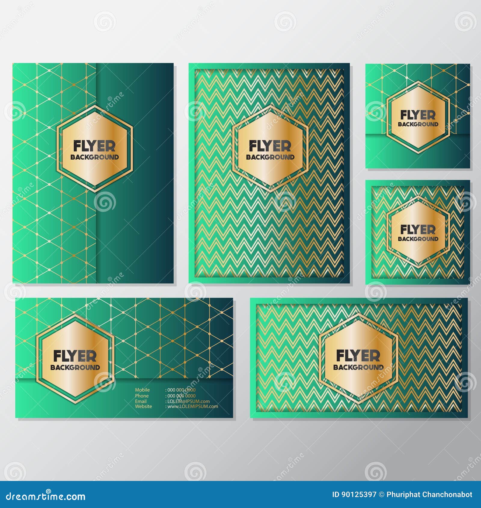 Fresh Background Flyer Style Background Design Template Stock Vector ...