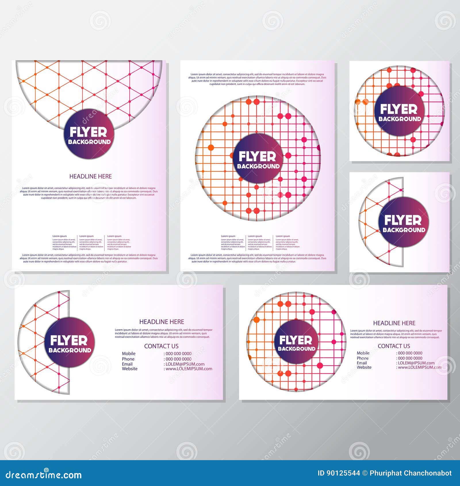 Fresh Background Flyer Style Background Design Template Stock Vector ...